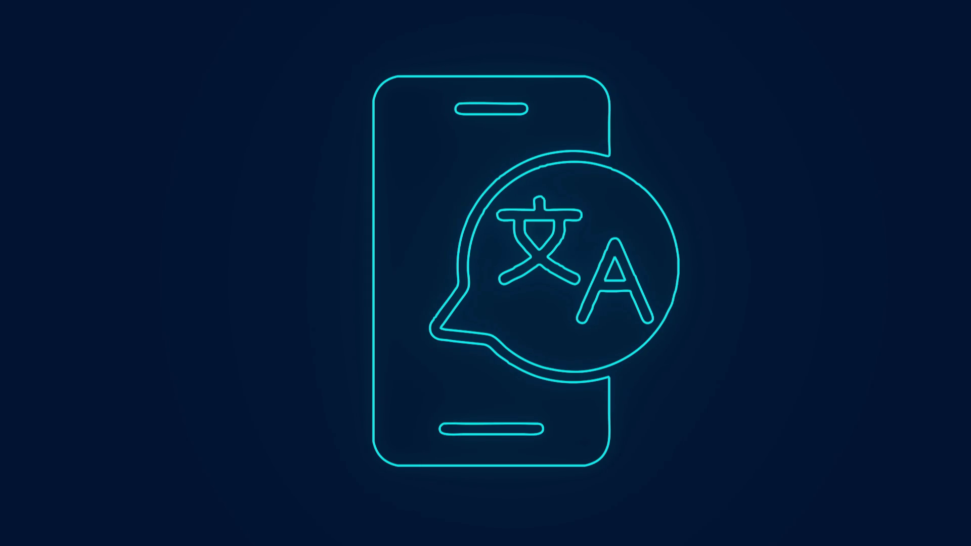 Language Translation App Mobile Smartphone Stock Motion Graphics Sbv