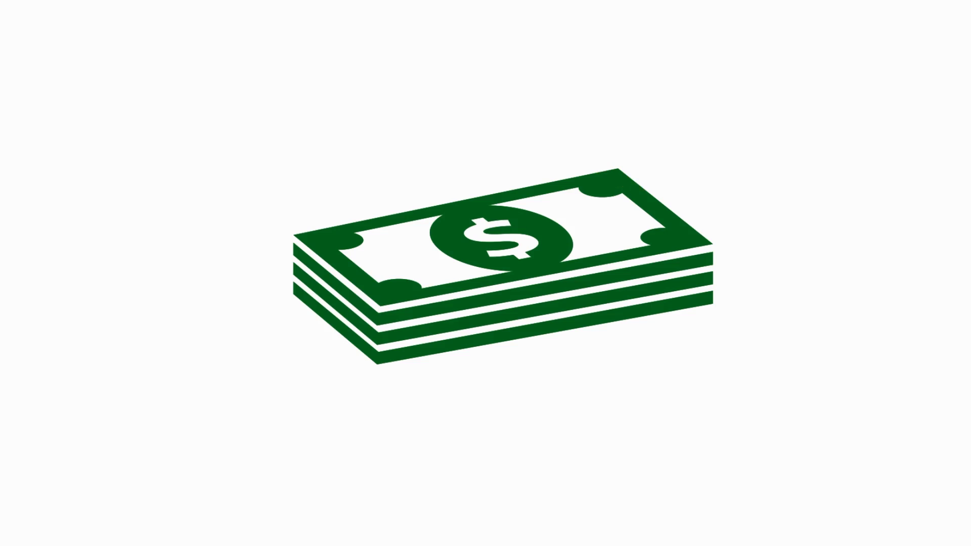 Us Dollar Money Bank Note Stack Finance Flat Stock Motion Graphics SBV ...