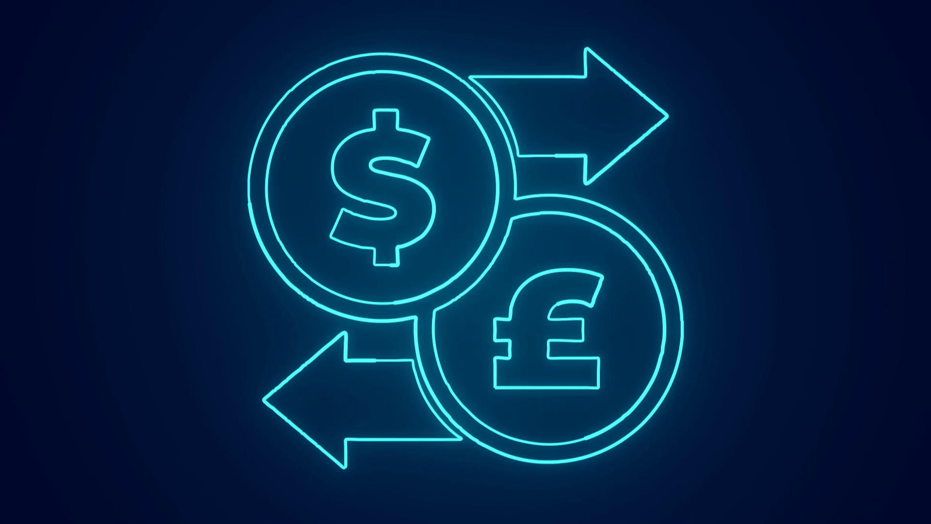 Us Dollar Currency Conversion To Pound Stock Motion Graphics SBV