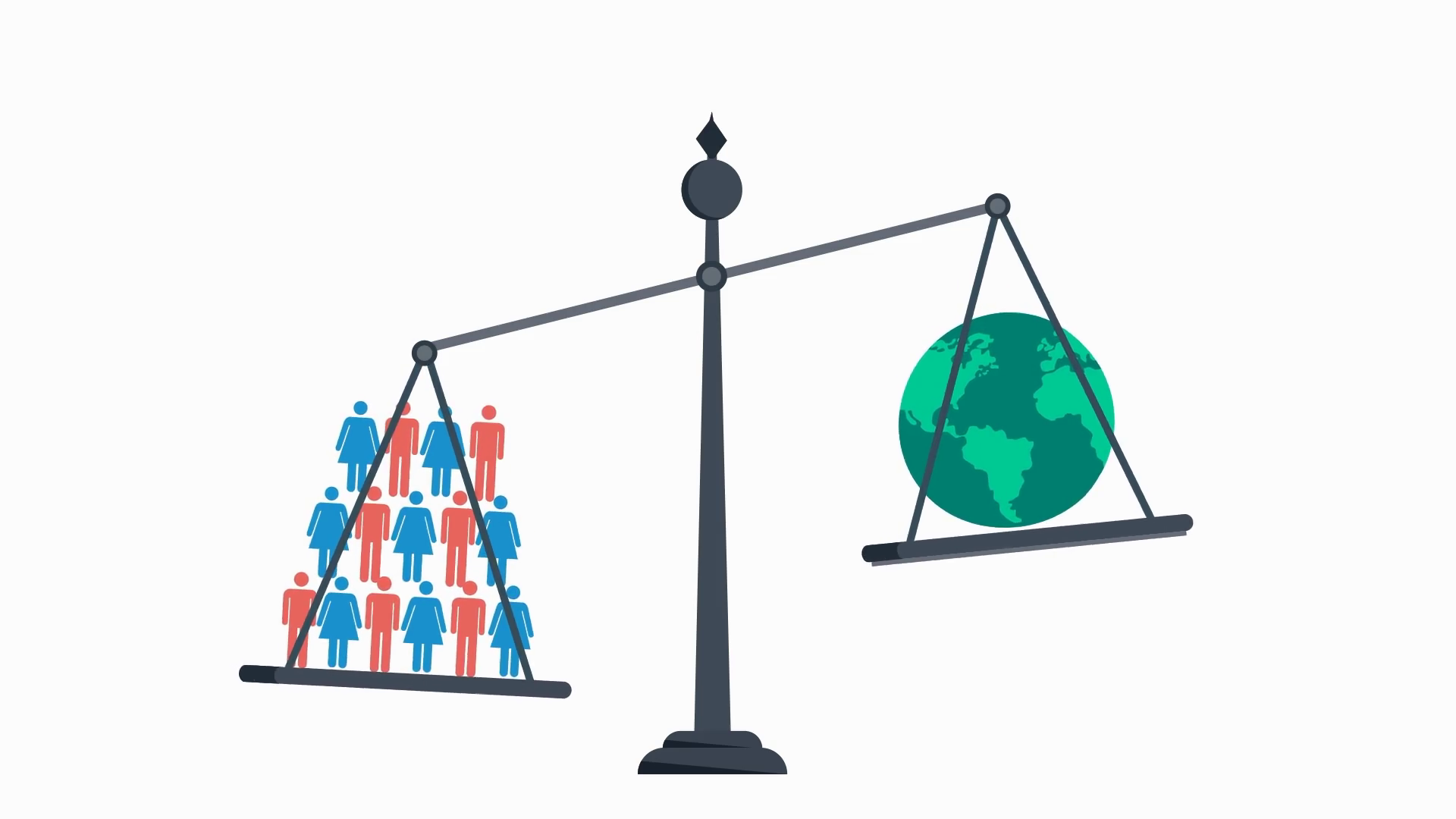 Growing Population On Earth Scale Animation Stock Motion Graphics SBV ...