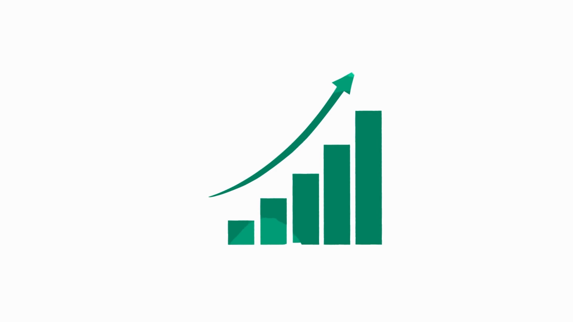 Business Growth Graph With Green Arrow Stock Motion Graphics SBV ...