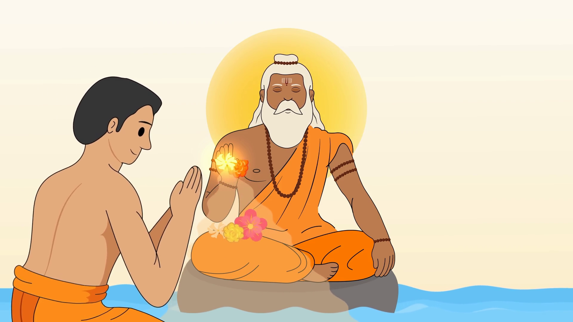 Guru Purnima Guru Shishya Animation Indian Stock Motion Graphics SBV ...