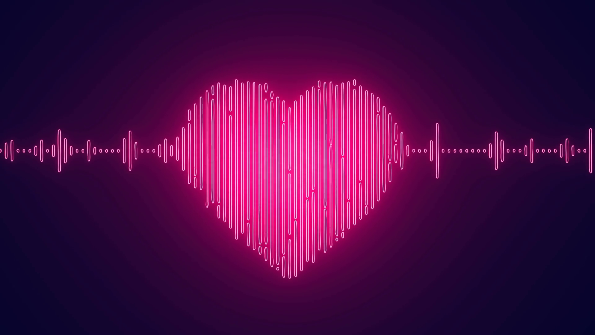 Love Music With Sound Wave In Heart Form Stock Motion Graphics SBV ...