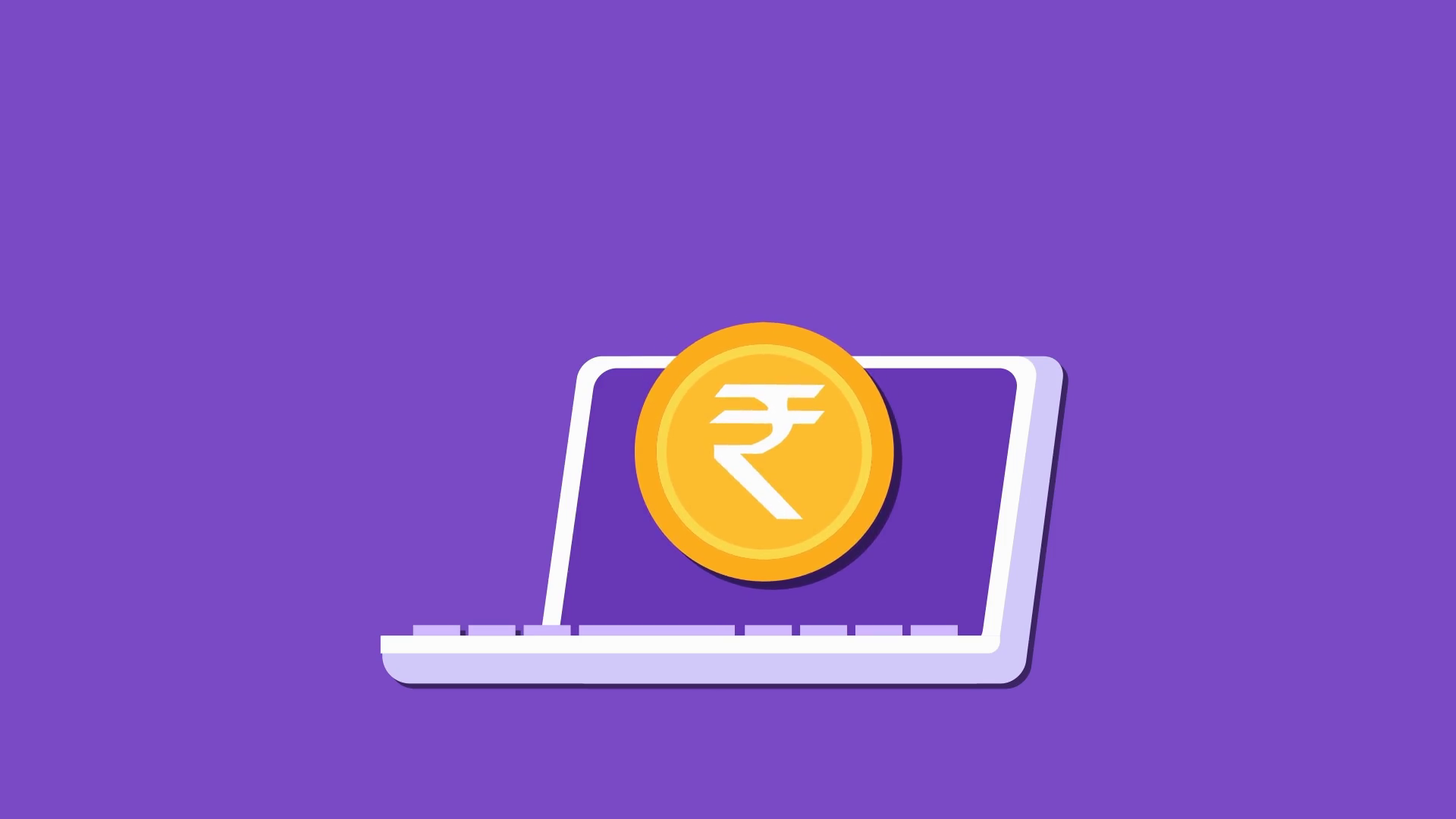 Indian Rupee Coin Digital Currency With Stock Motion Graphics SBV ...