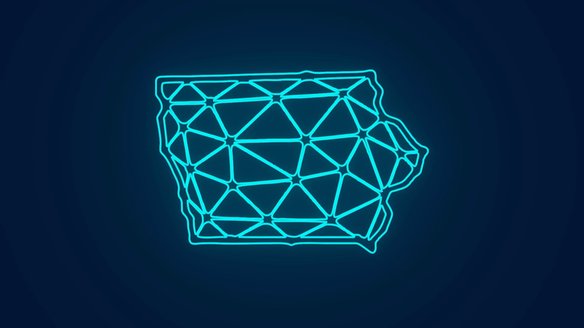 Iowa State Map In United States Of America Stock Motion Graphics SBV ...