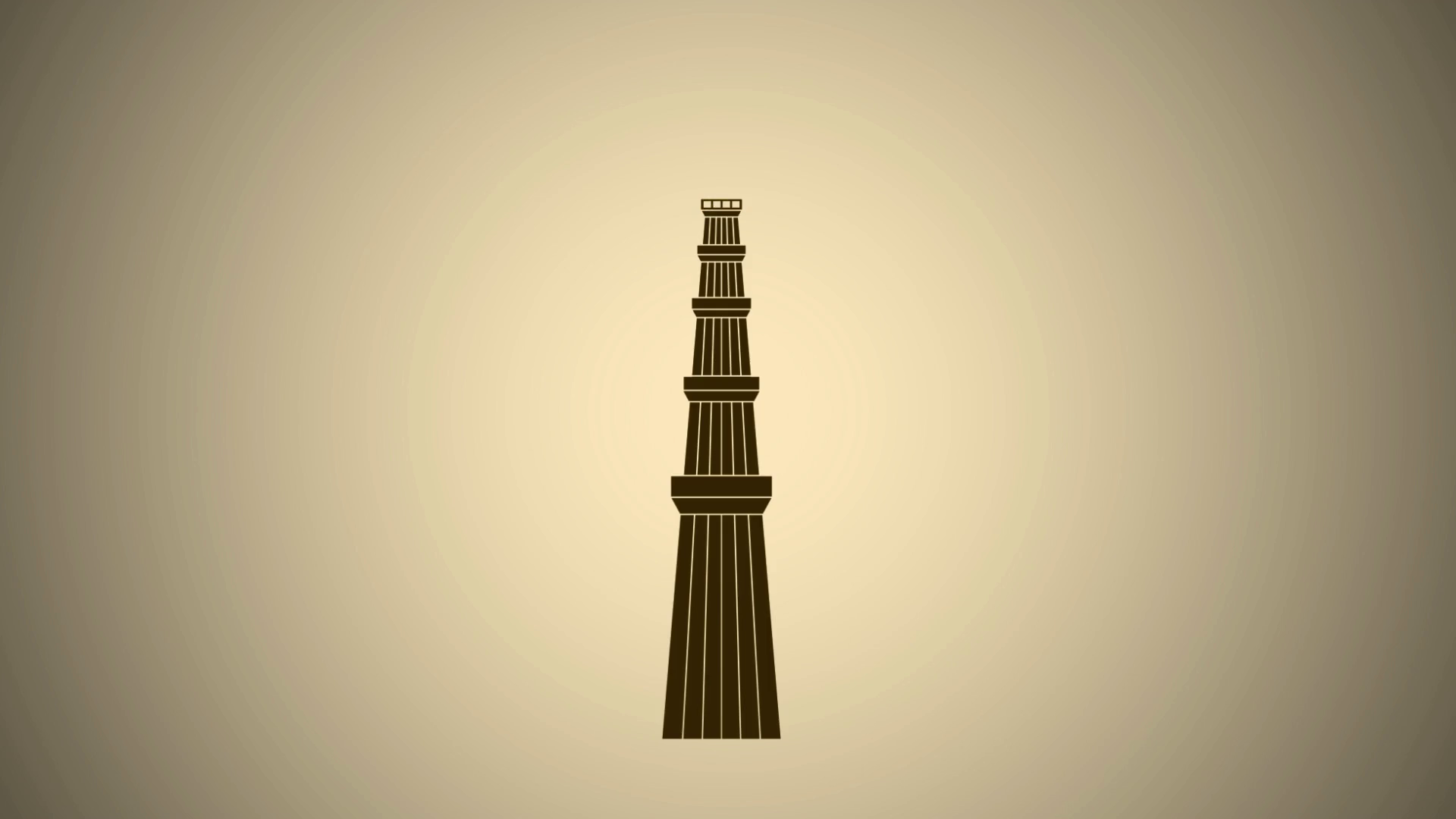 Qutub Minar Delhi Indian Historic Ancient Stock Motion Graphics SBV ...