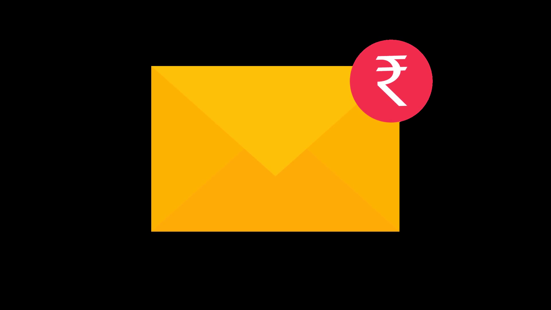 Payments Received Indian Rupee Digital Email Stock Motion Graphics SBV ...