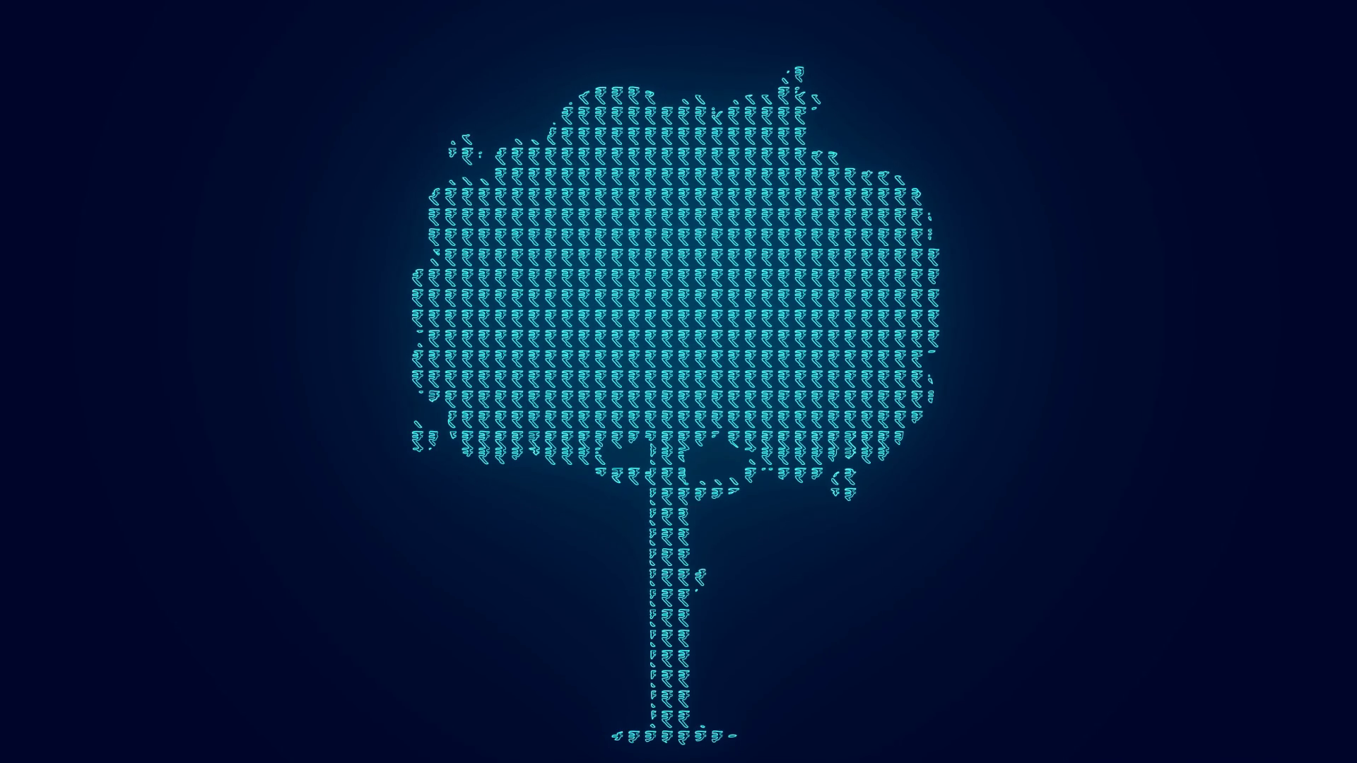 Indian Rupee Tree Finance Indian Digital Stock Motion Graphics SBV ...