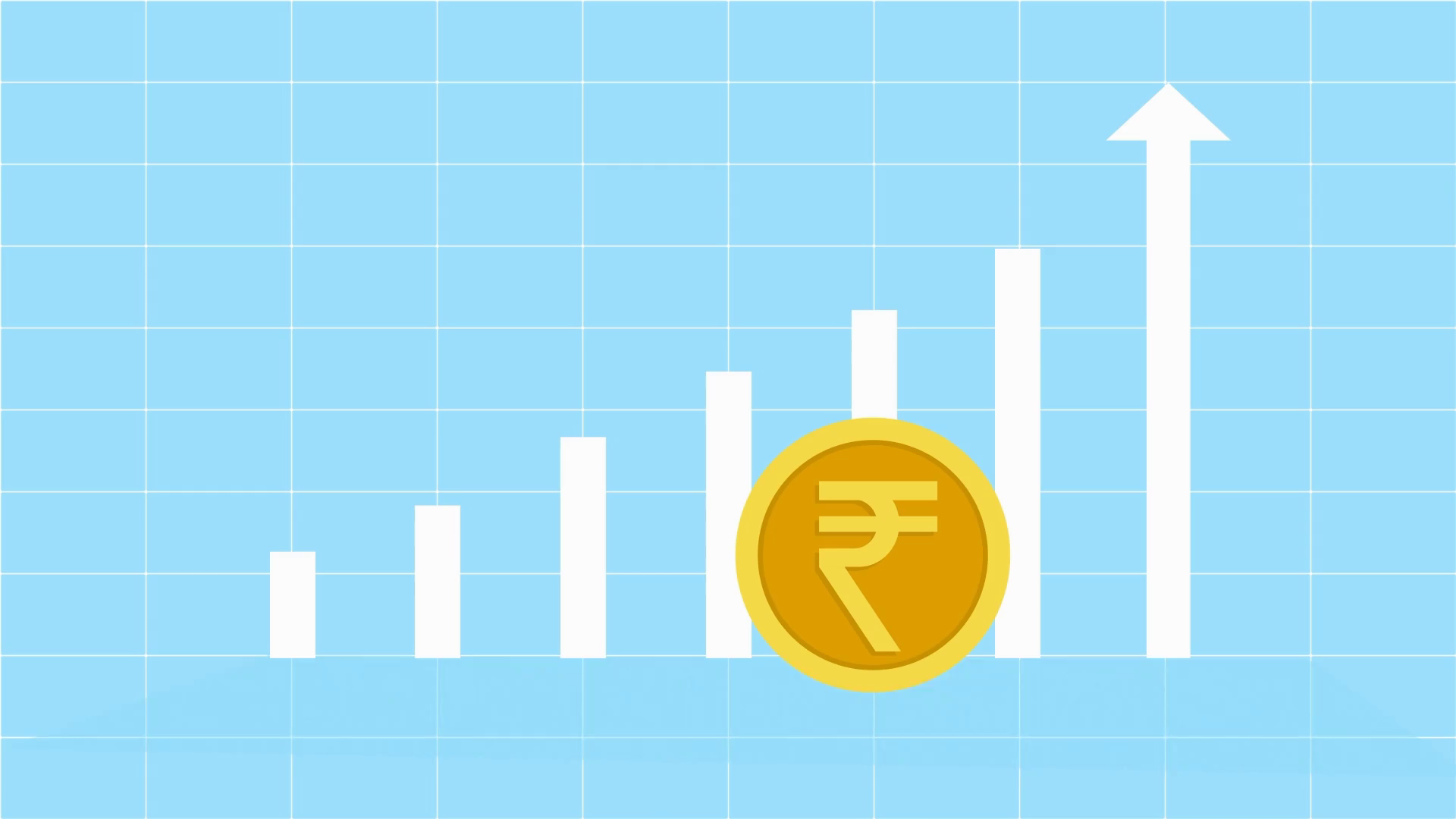 Indian Rupee Growth Chart Growth In Indian Stock Motion Graphics SBV ...