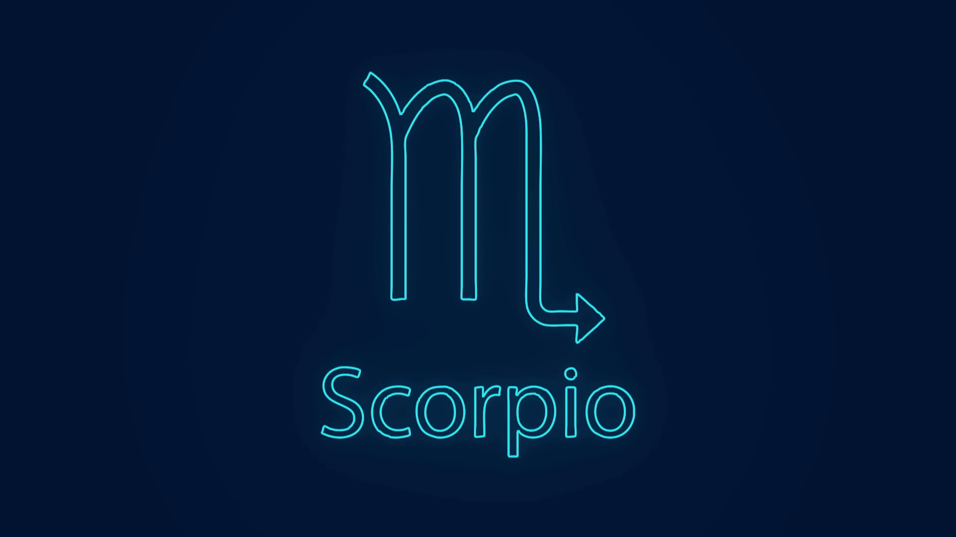 Scorpio Zodiac Astrological Eighth Sign Stock Motion Graphics SBV ...