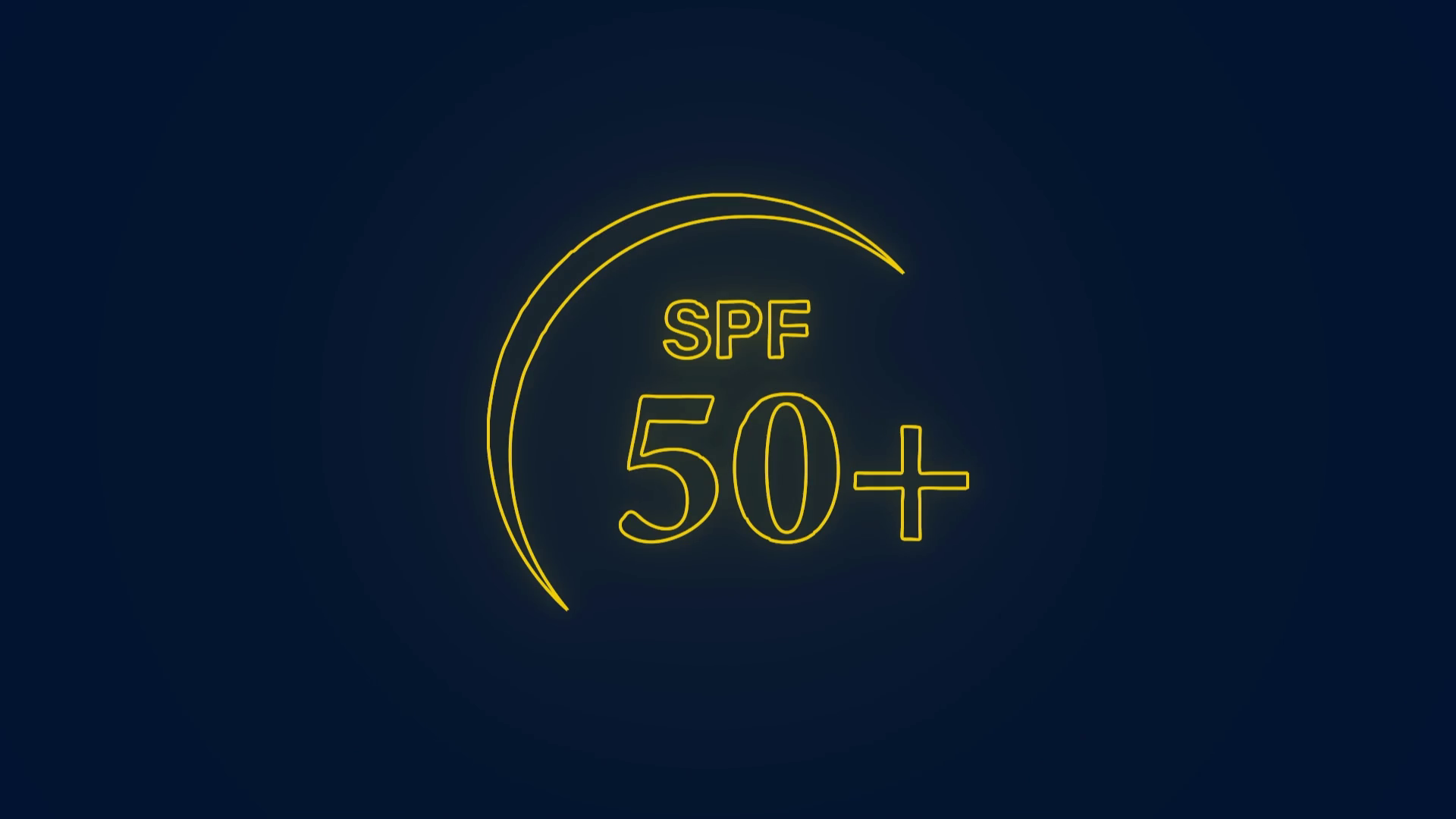 Spf 50 Sun Protection Factor Protecting Skin Stock Motion Graphics SBV ...