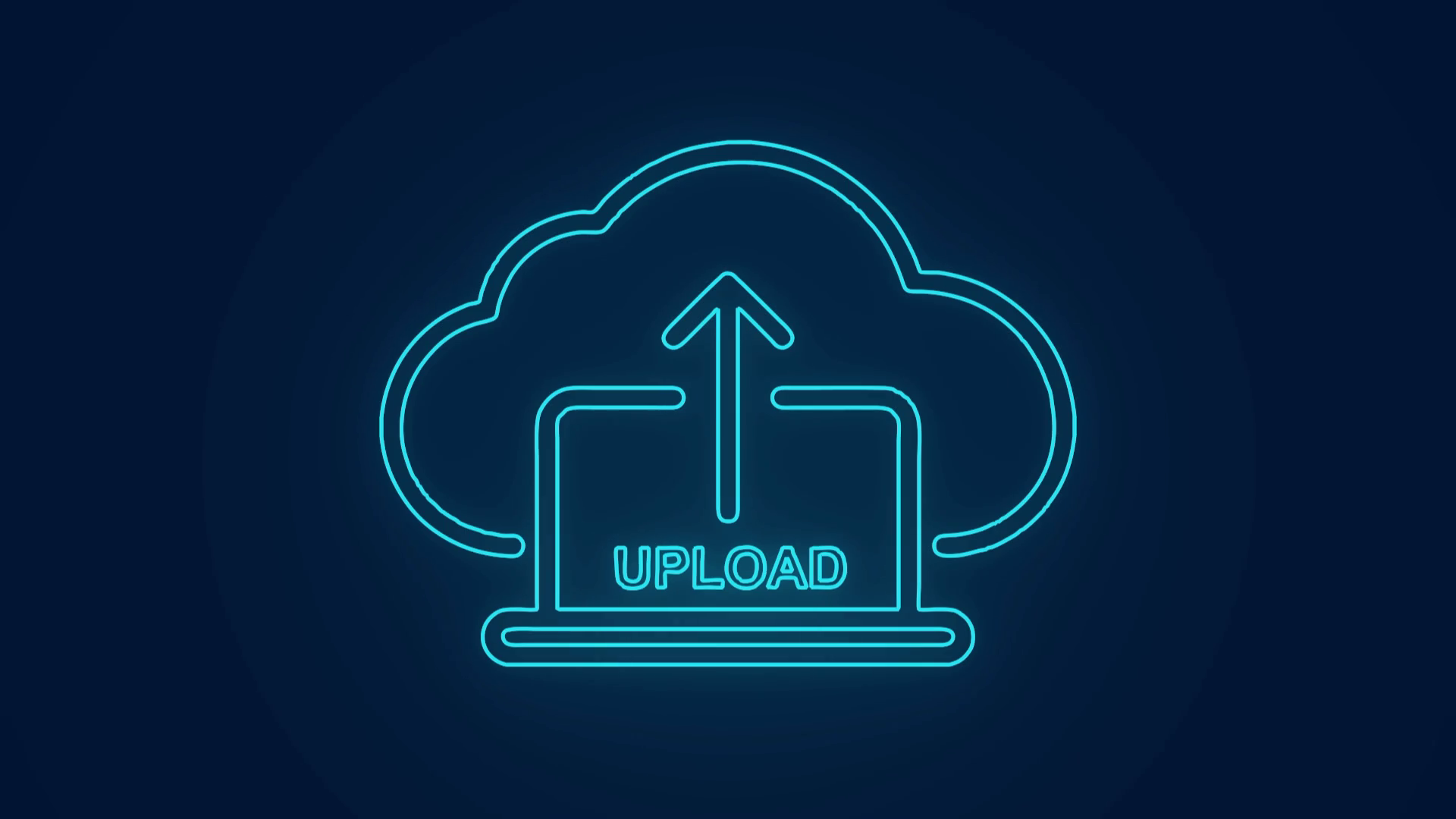 File Uploading From Cloud Server Data Stock Motion Graphics Sbv