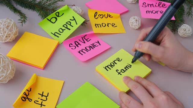 Man Write In Sticky Note Stock Footage: Royalty-Free Video Clips ...