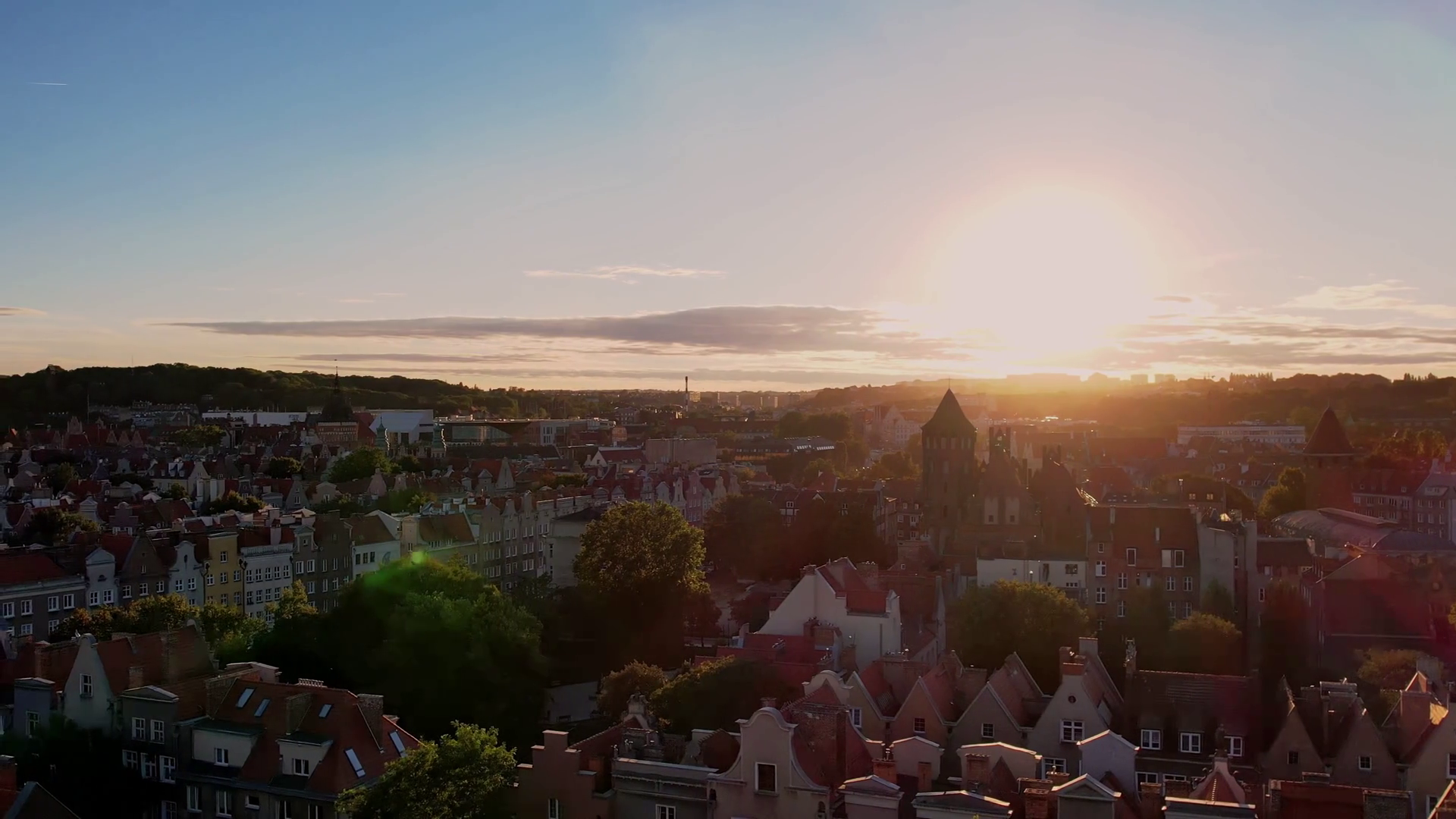 Beautiful Architecture Of Old Town In Gdansk Stock Footage SBV ...
