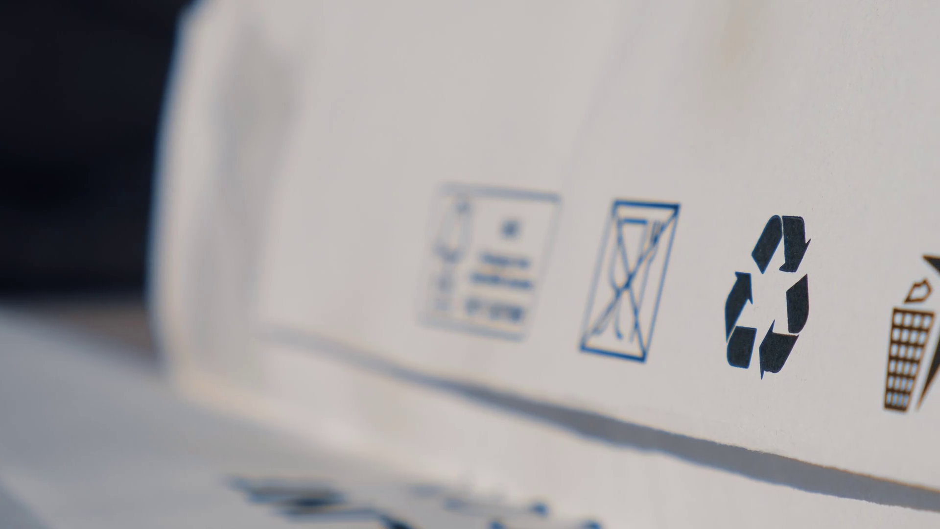 Recycling Bag Closeup View Of Pap Sign Stock Footage SBV-348402279 ...