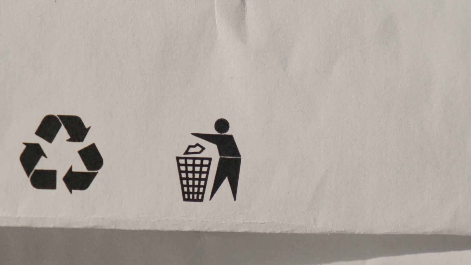 Recycling Bag Closeup View Of Pap Sign Stock Footage SBV-348402333 ...