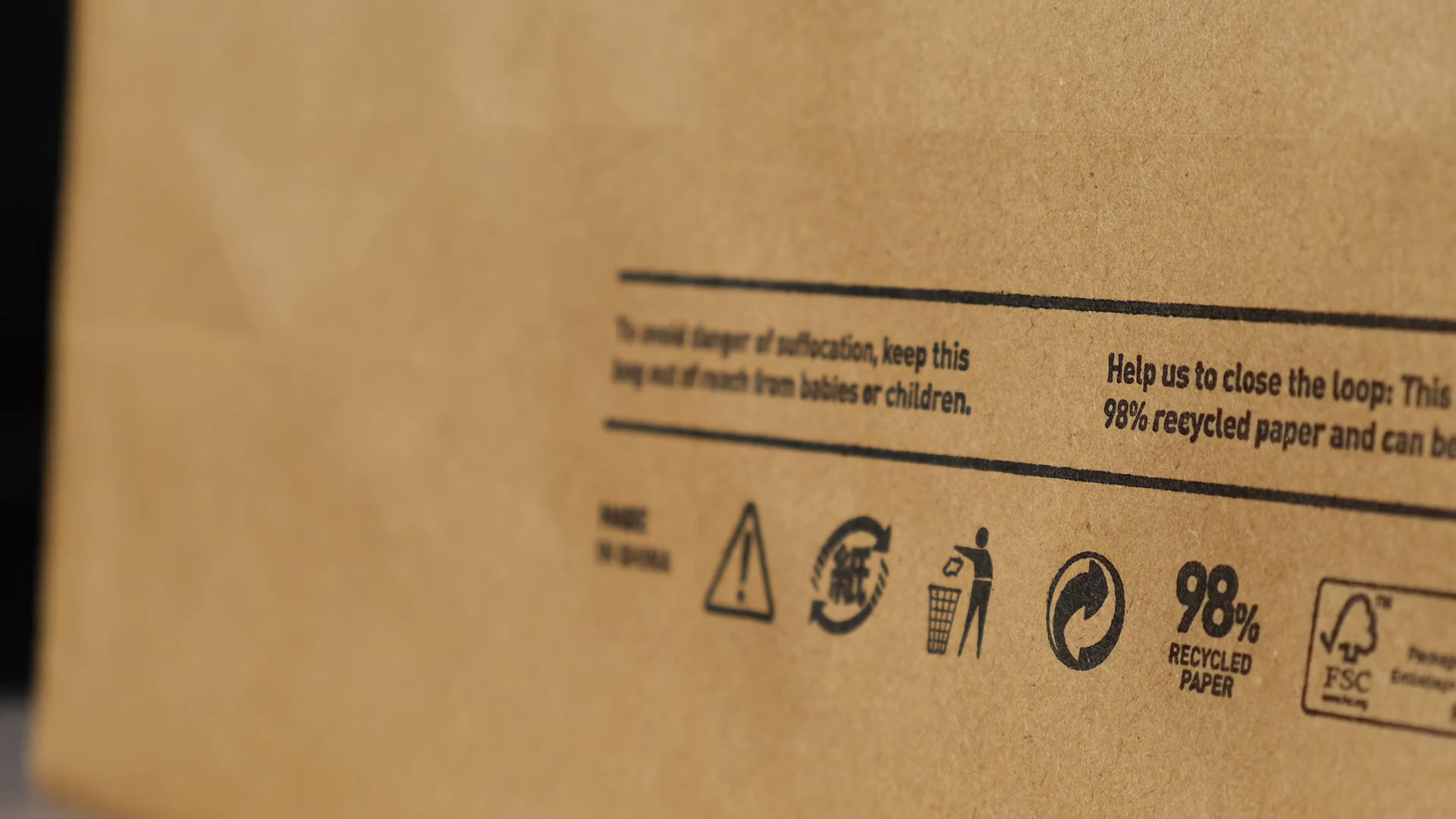 Recycling Bag Closeup View Of Pap Sign Stock Footage SBV-348402319 ...