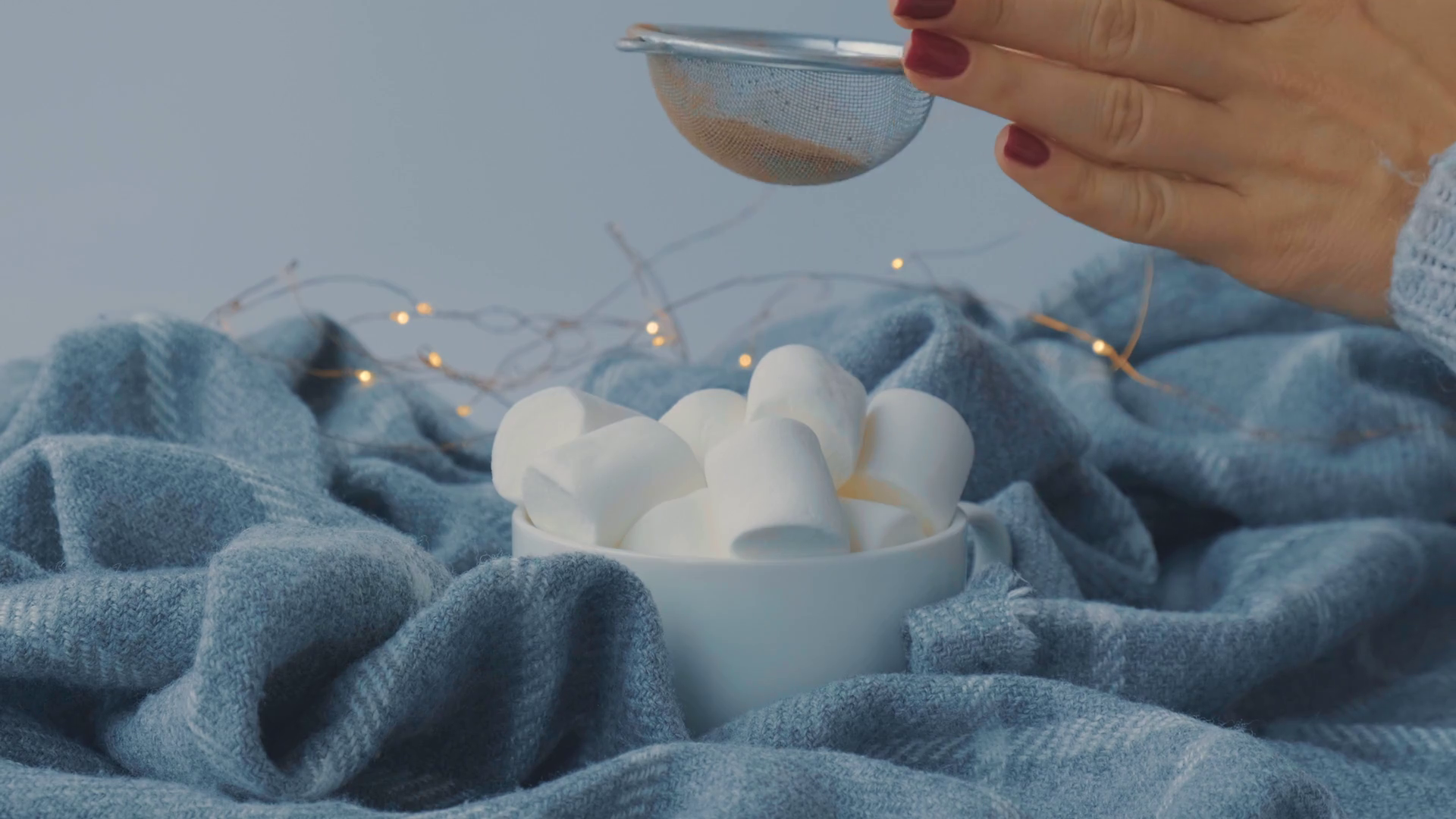 Adding Cacao Powder On Top Of Hot Chocolate Stock Footage SBV-348423534 - Storyblocks