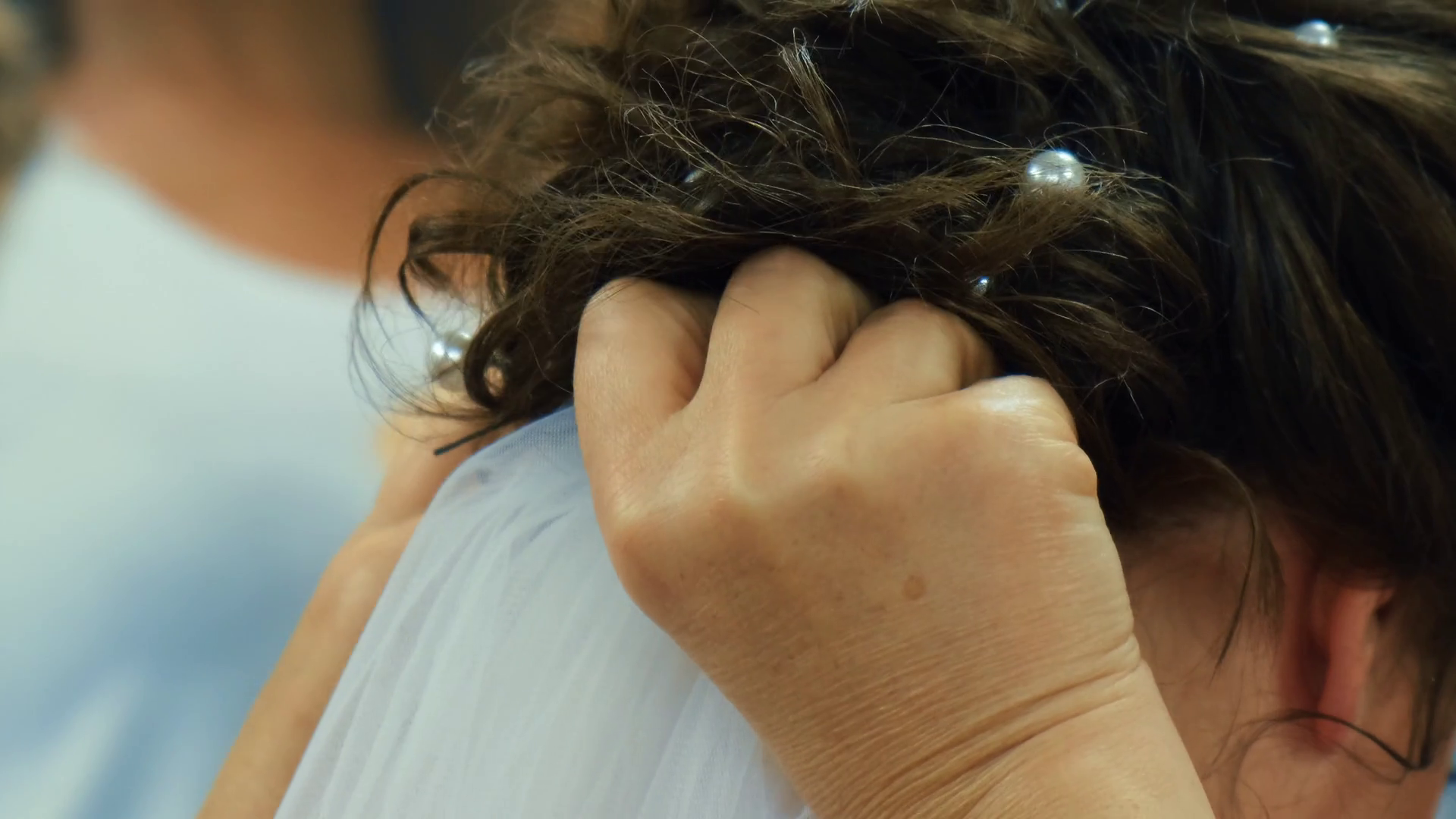 Hairstyling With Hair Spray Preparation Prom Stock Footage SBV ...