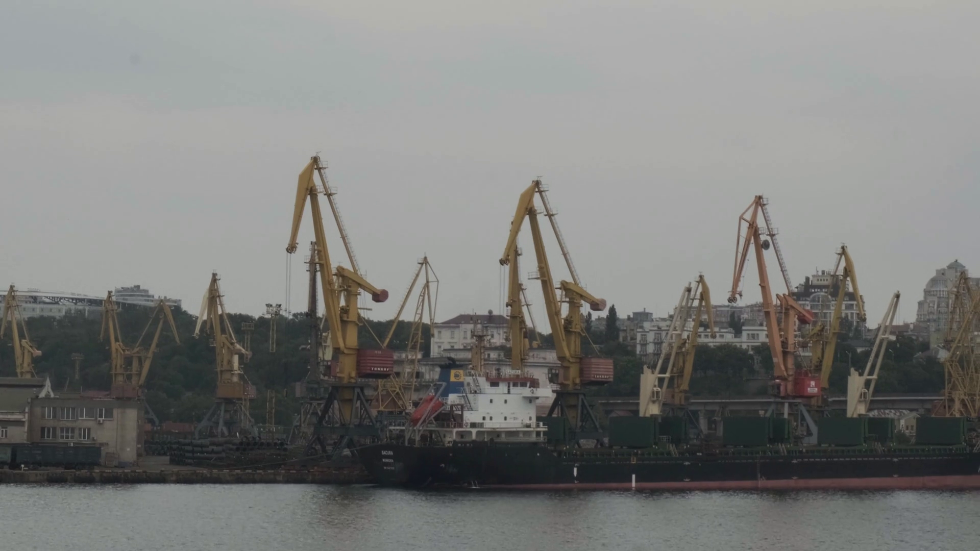 Bulk Carrier Ship Under Load Of Clinker Stock Footage SBV-348463333 ...