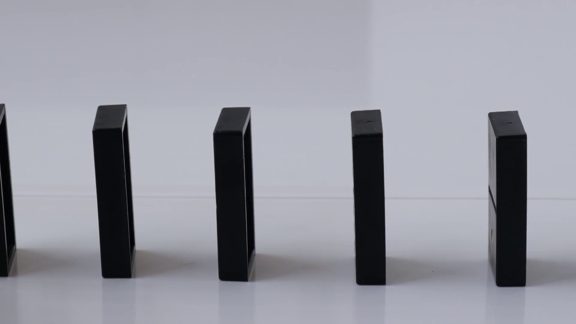 Dominoes Falling In Row Hand Pushes Domino Stock Footage SBV-348519408 ...