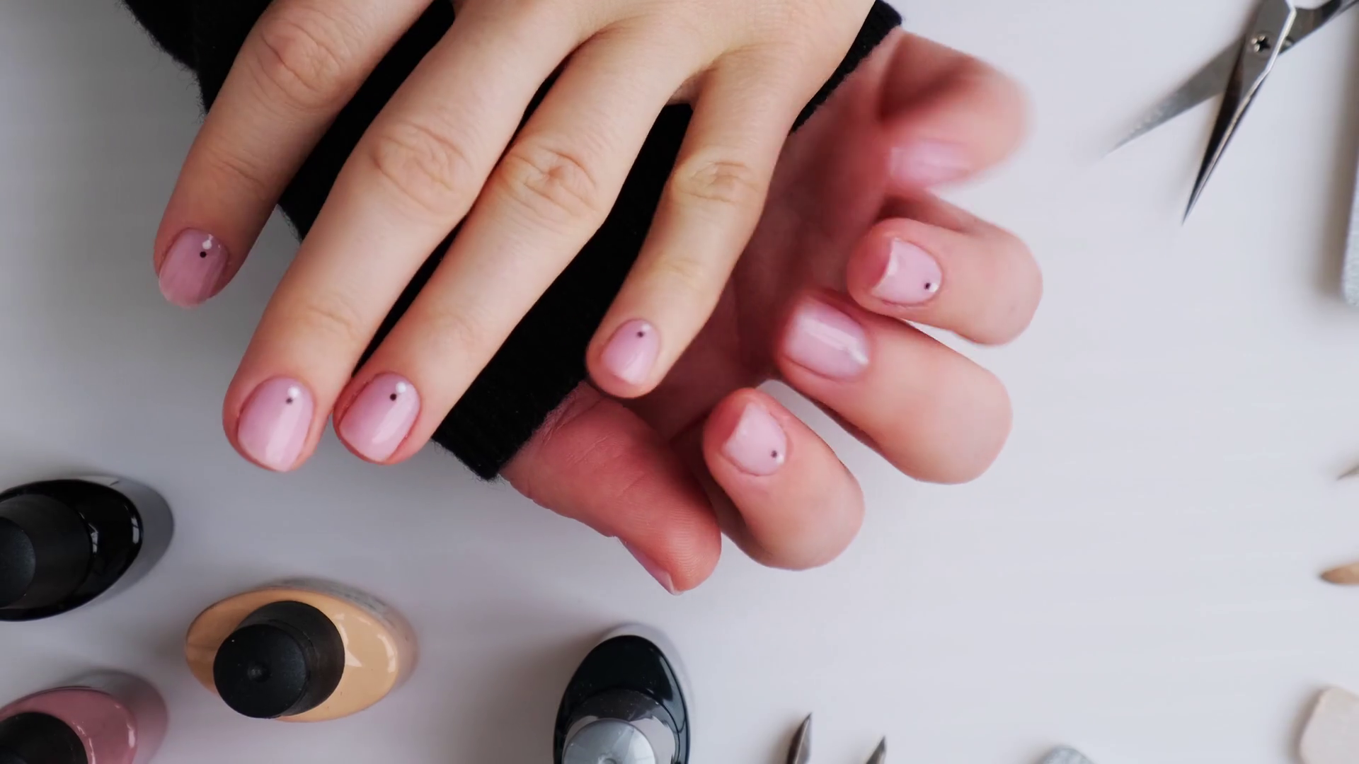 Female Hands Showing Manicure Advertising Stock Footage SBV-348551488 ...