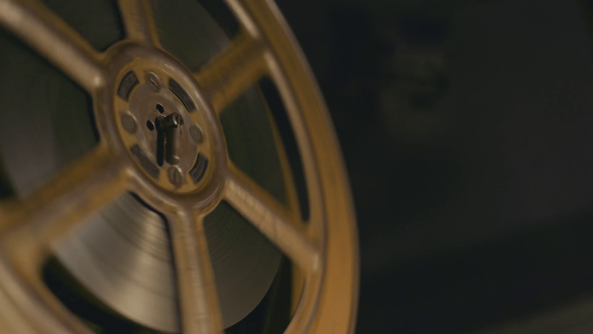 Retro 35mm Film Projector In Cinema Stock Footage SBV-351998132 ...