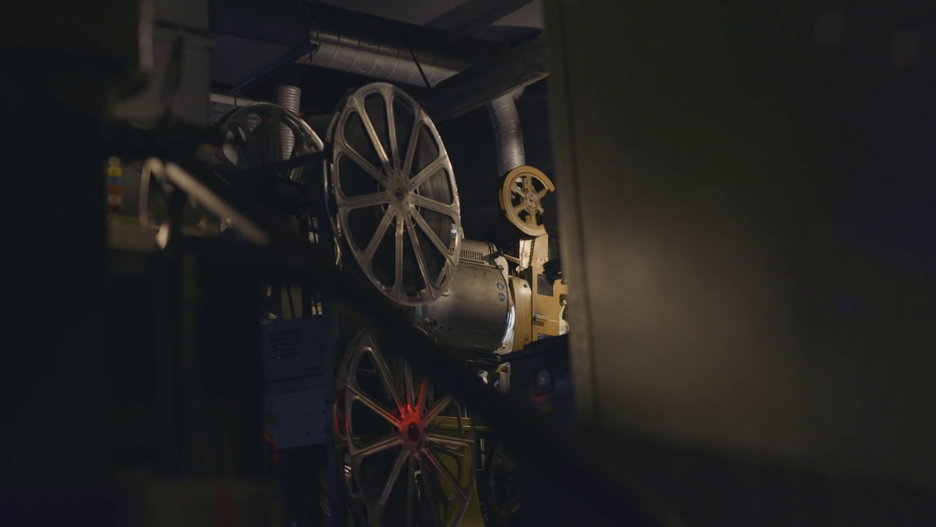 Retro 35mm Film Projector In Cinema Stock Footage SBV-351998124 ...