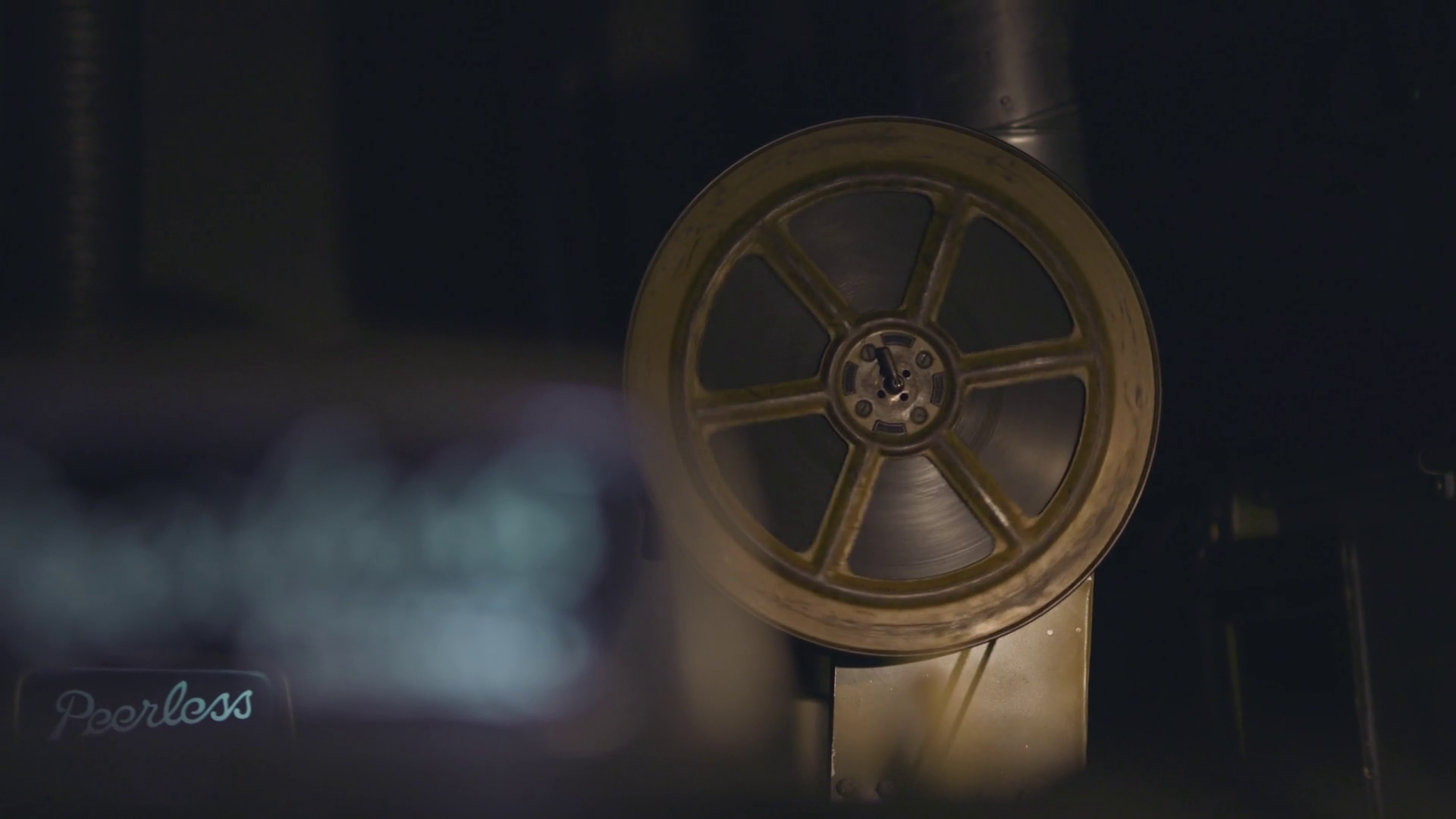 Retro 35mm Film Projector In Cinema Stock Footage SBV-351998116 ...