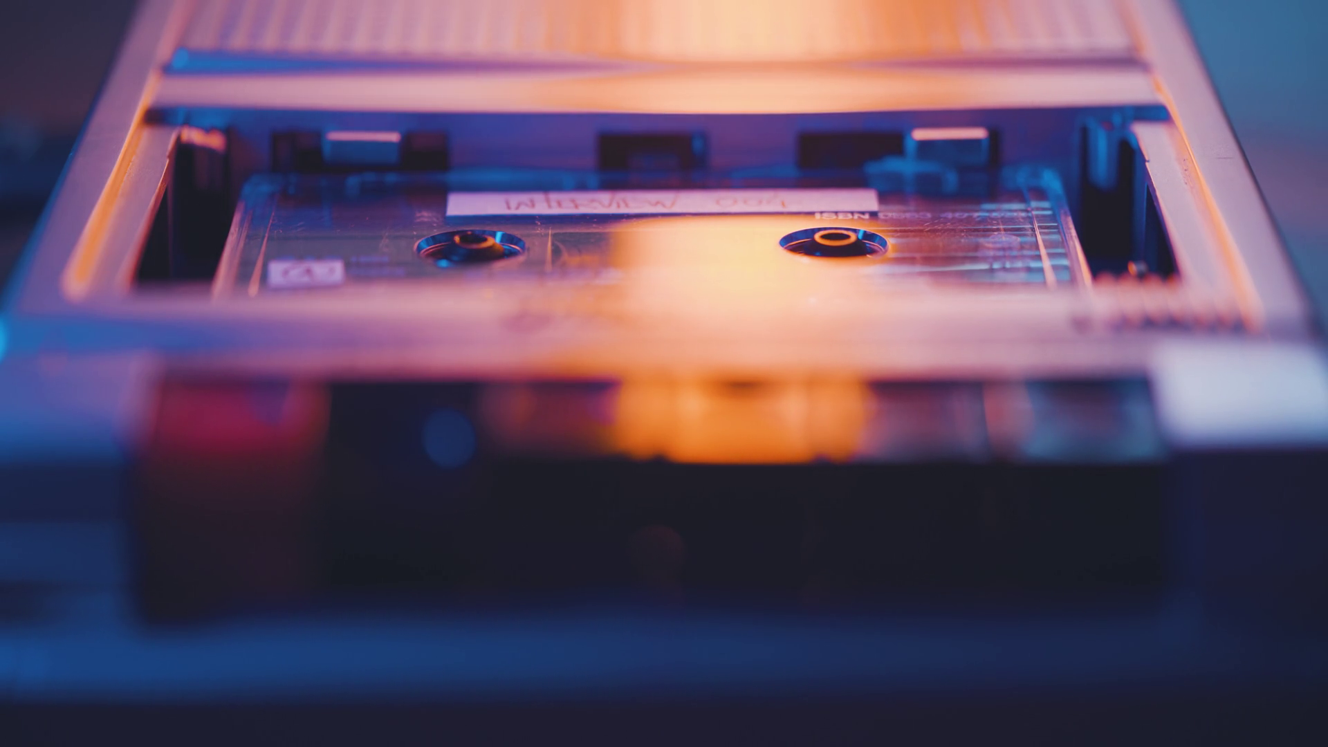 Close Up Of Cassette Tape Playing Stock Footage SBV-352061327 - Storyblocks