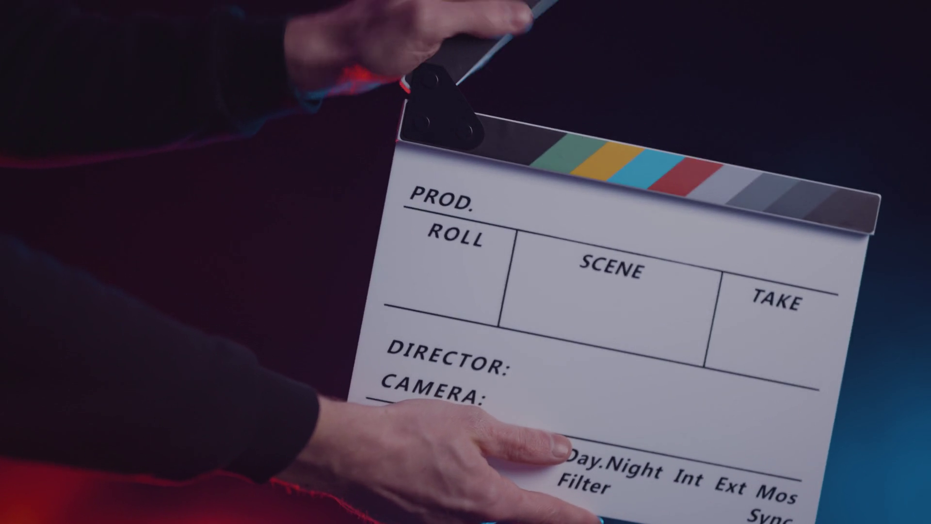 Close Up Of Blank Clapper Board Stock Footage SBV-351857761 - Storyblocks