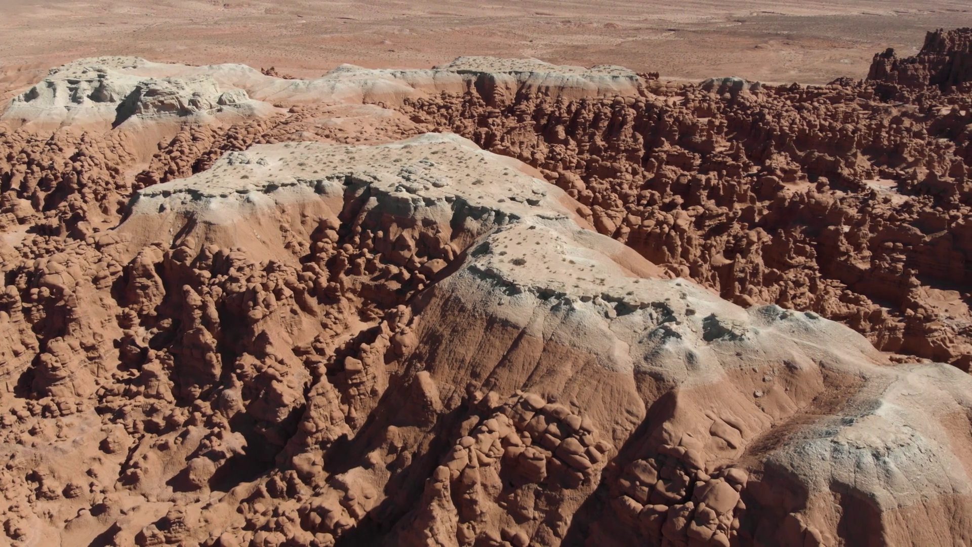 Aerial View Of Rock Formations In Goblin Stock Footage SBV-351848583 ...