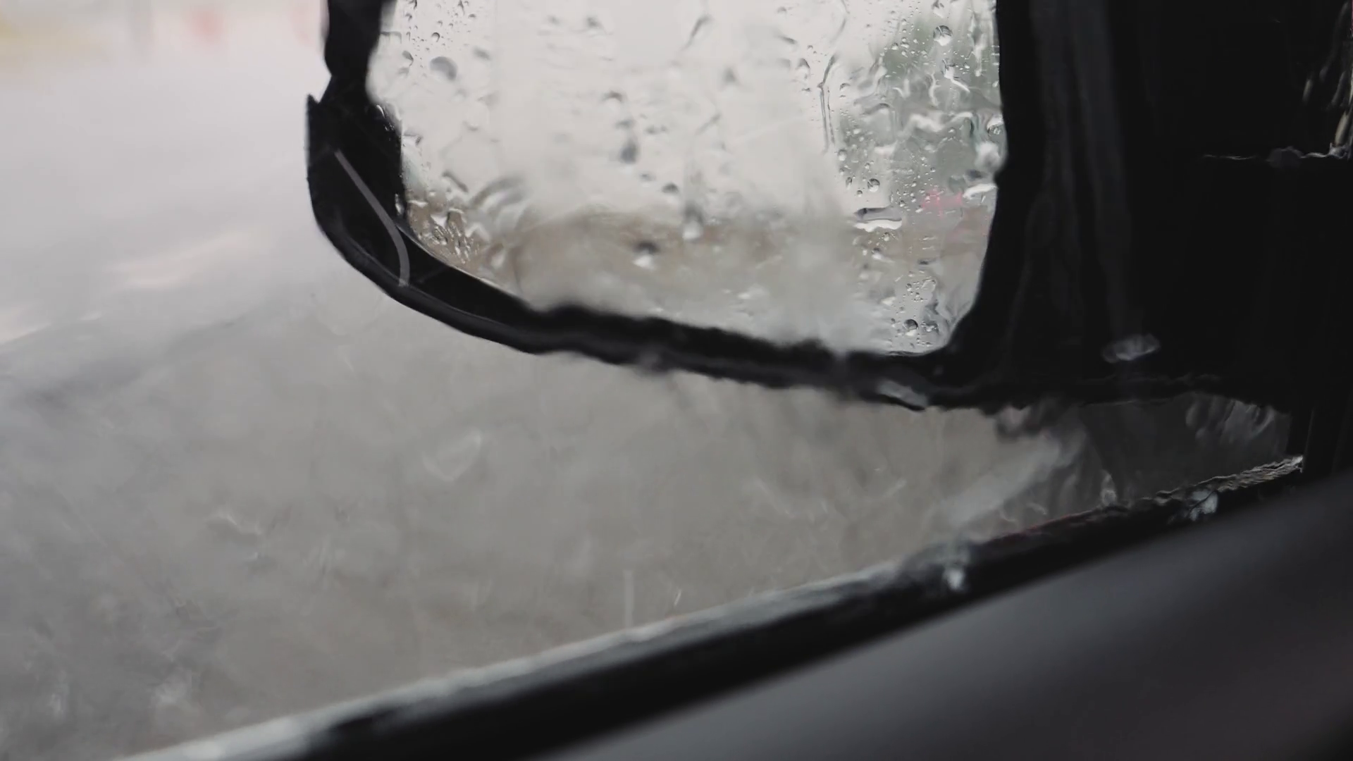Rain Hail On Car Windshield Hood Of Car Stock Footage SBV-352045535 ...