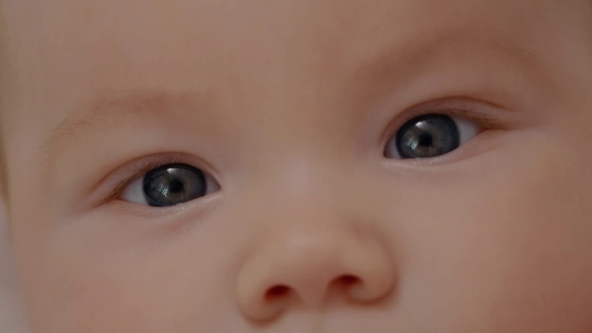Extreme Close Up Of Newborn Infant Baby Face Stock Footage SBV ...