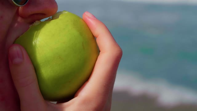 Eat Apple Stock Footage: Royalty-Free Video Clips - Storyblocks