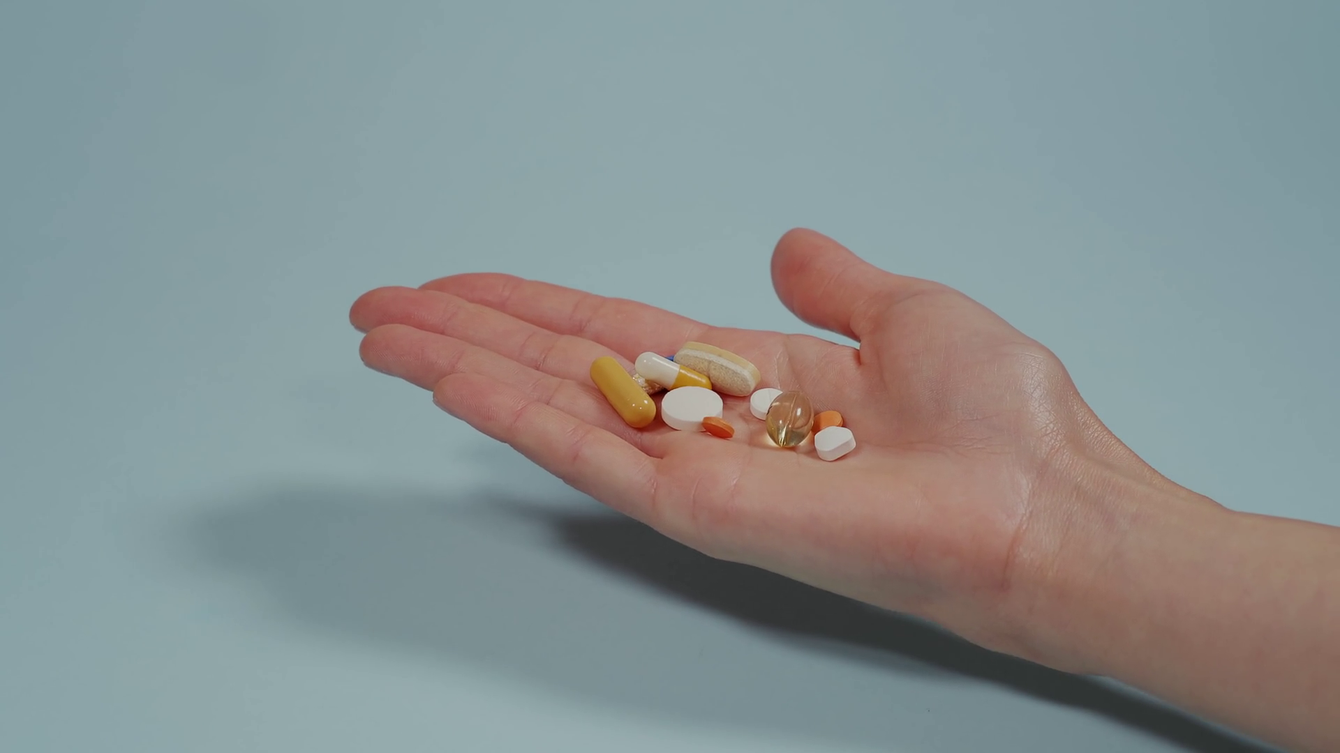 Handful Of Tablets Capsules Of Various Shape Stock Footage SBV ...