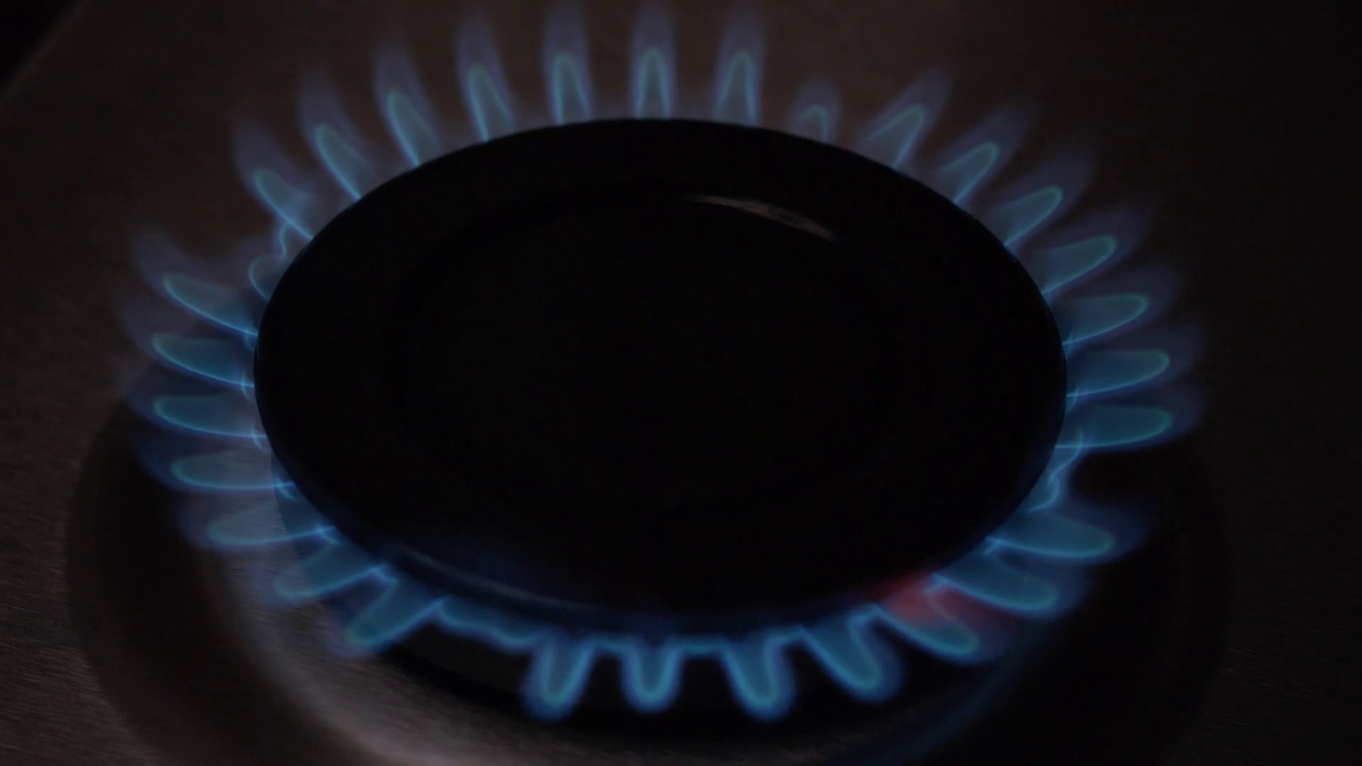 Gas Stove Being Turned On Isolated On Black Stock Footage SBV-352045446 ...