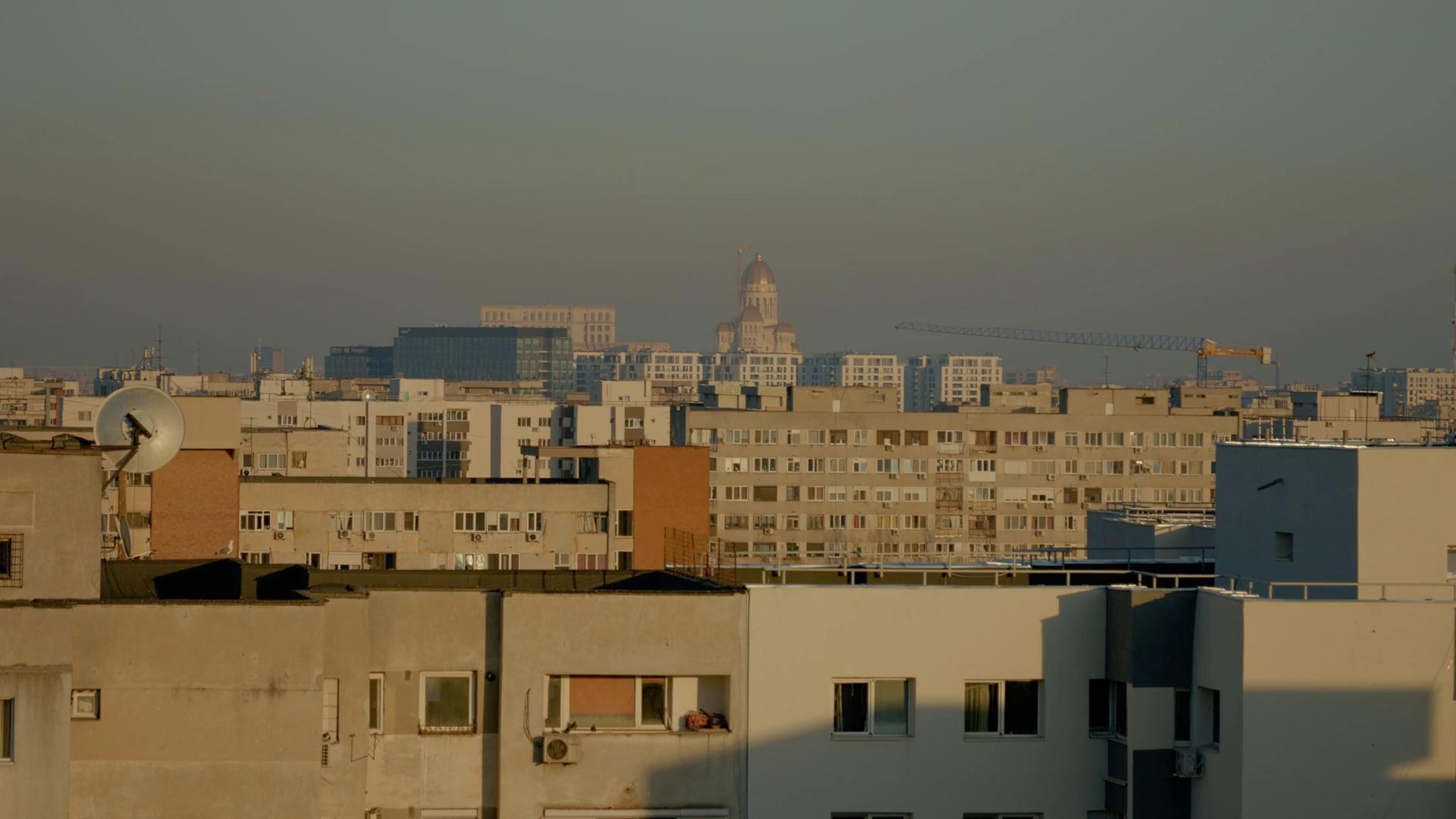 Observe Skyline Of Bucharest With Stock Footage SBV-351833982 - Storyblocks