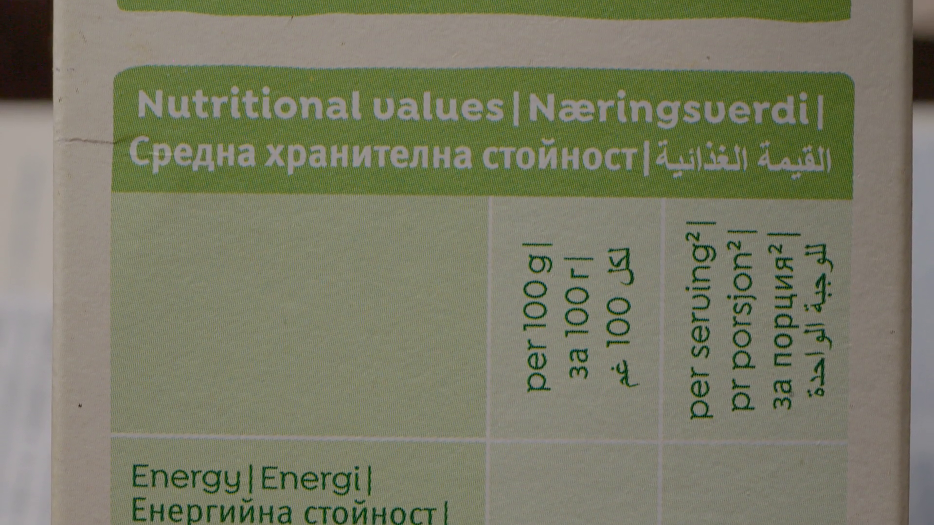 Understanding Nutrition Labels Informed Food Stock Footage SBV ...