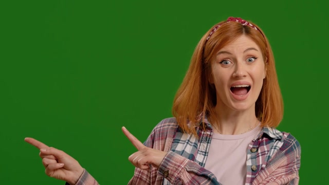 Pointing Green Screen | People stock footage - Storyblocks