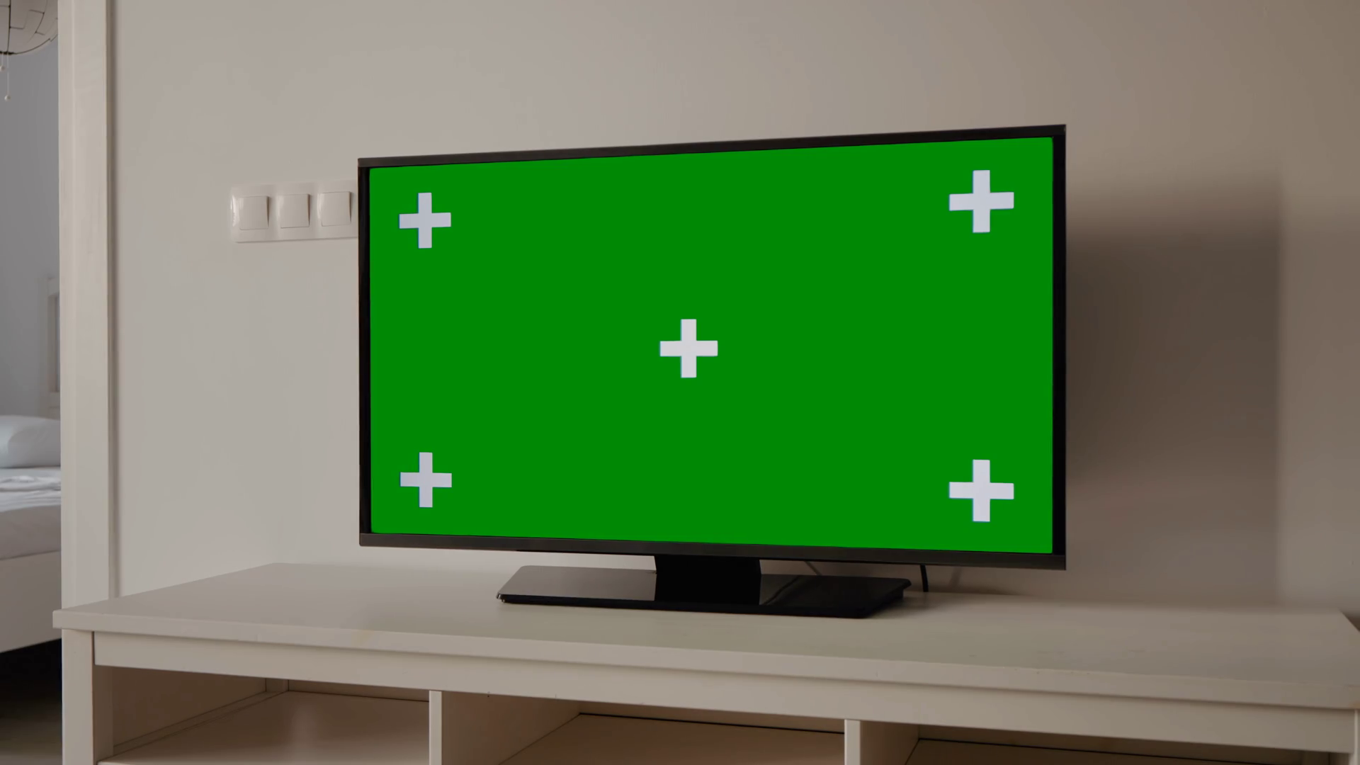 Chroma Key Smart Tv In Living Room Closeup Stock Footage SBV-351666692 ...