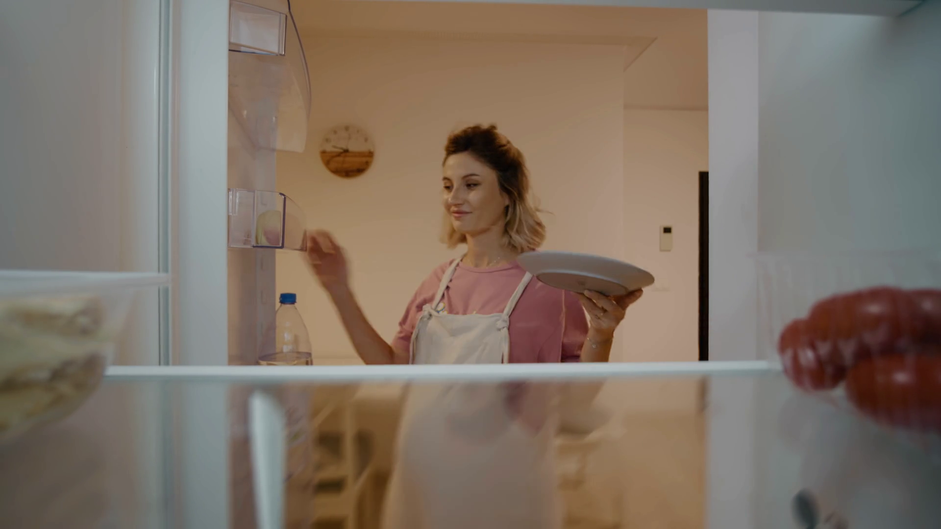 Pregnant Woman Enjoys Smelling Dessert Out Stock Footage SBV-351666815 ...