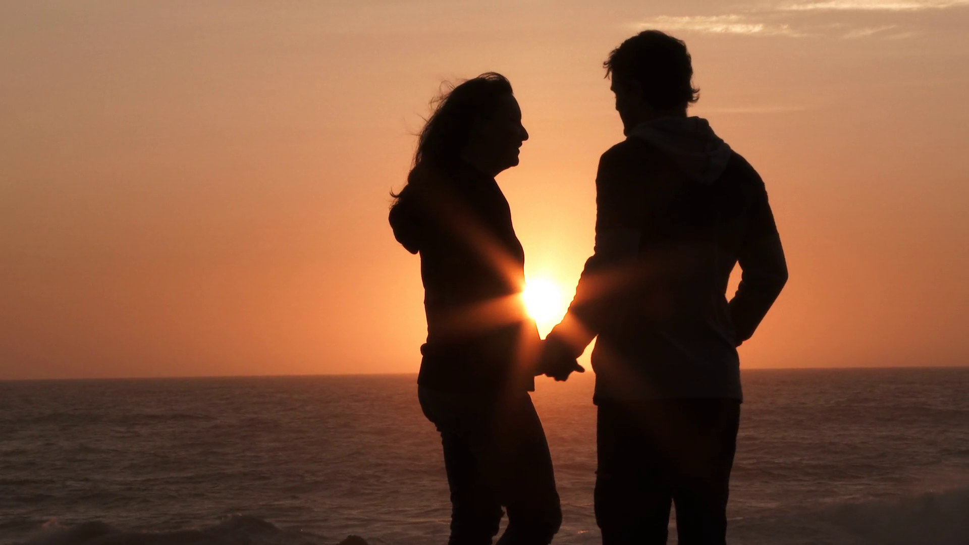 Couple In Love Watching Sunset Together At Stock Footage SBV-327060180 - Storyblocks
