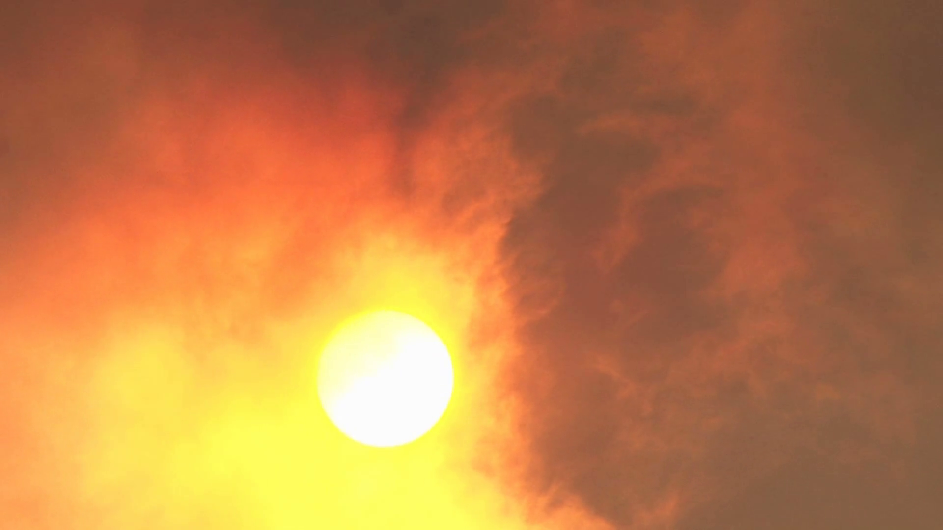 Fire In Sky Sun Smoke Stock Footage SBV-327185090 - Storyblocks