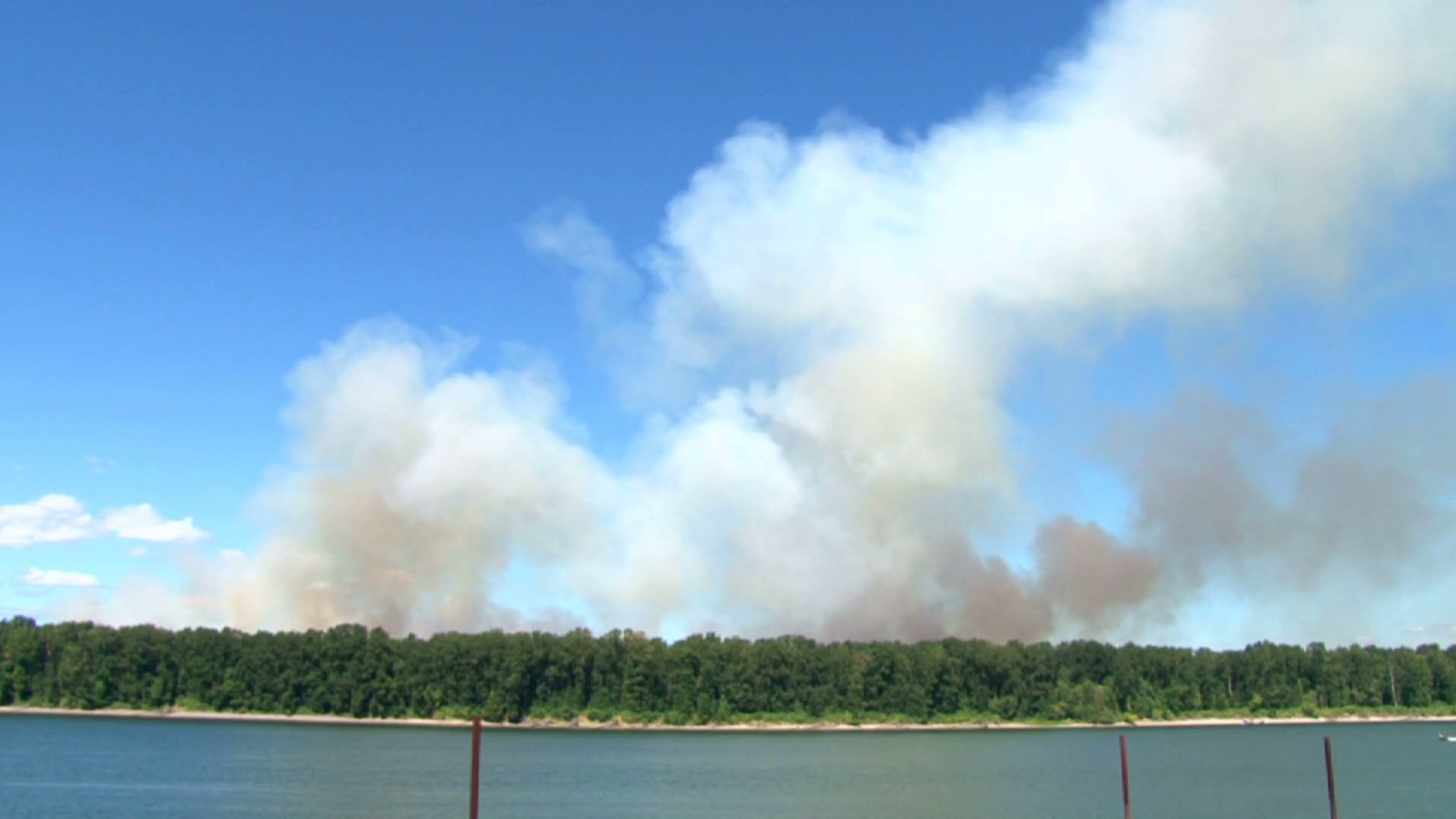 Forest Fire Burning On Island Stock Footage SBV-327185378 - Storyblocks