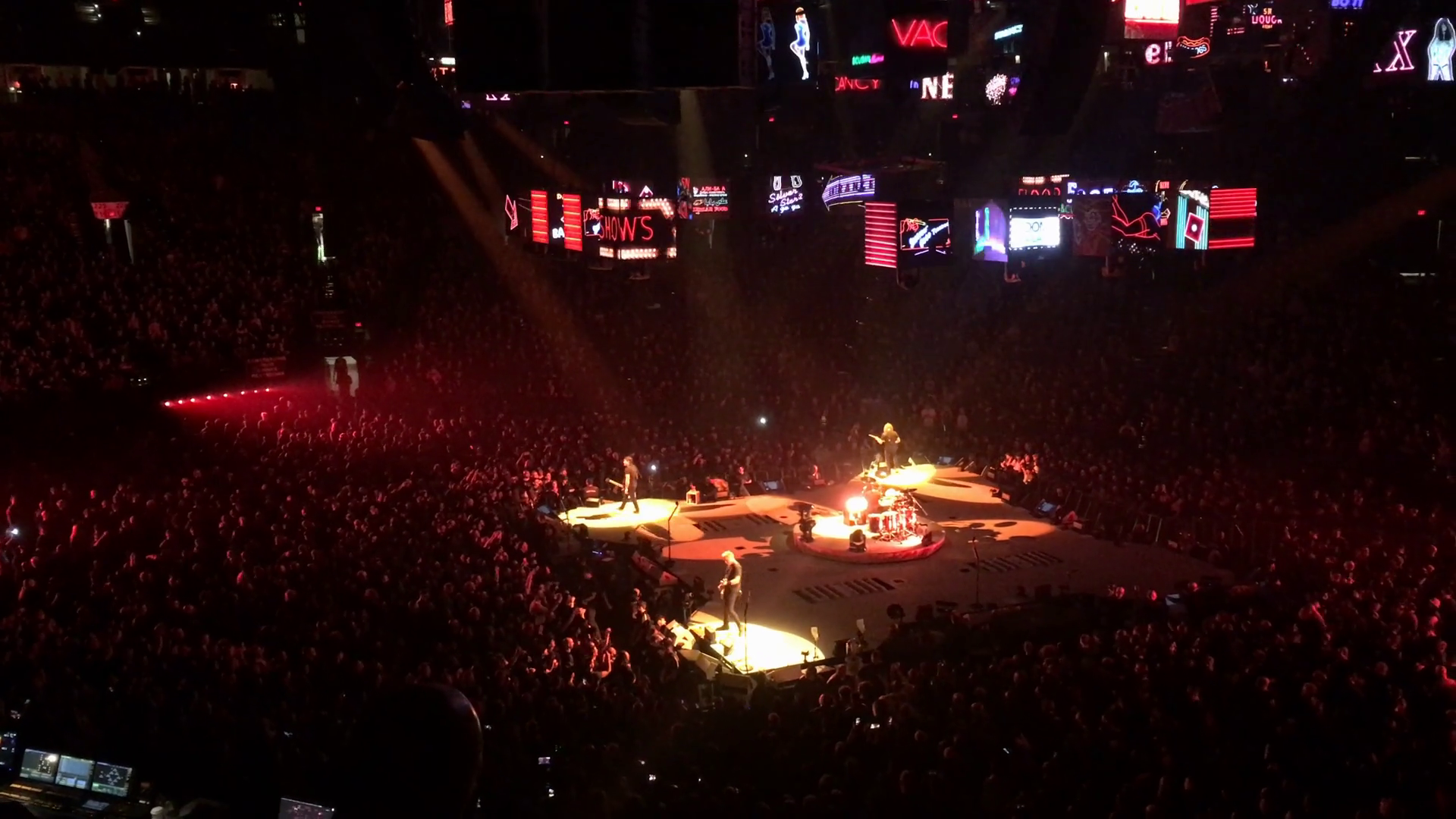 Full Arena Concert With Elaborate Light Show Stock Footage SBV ...