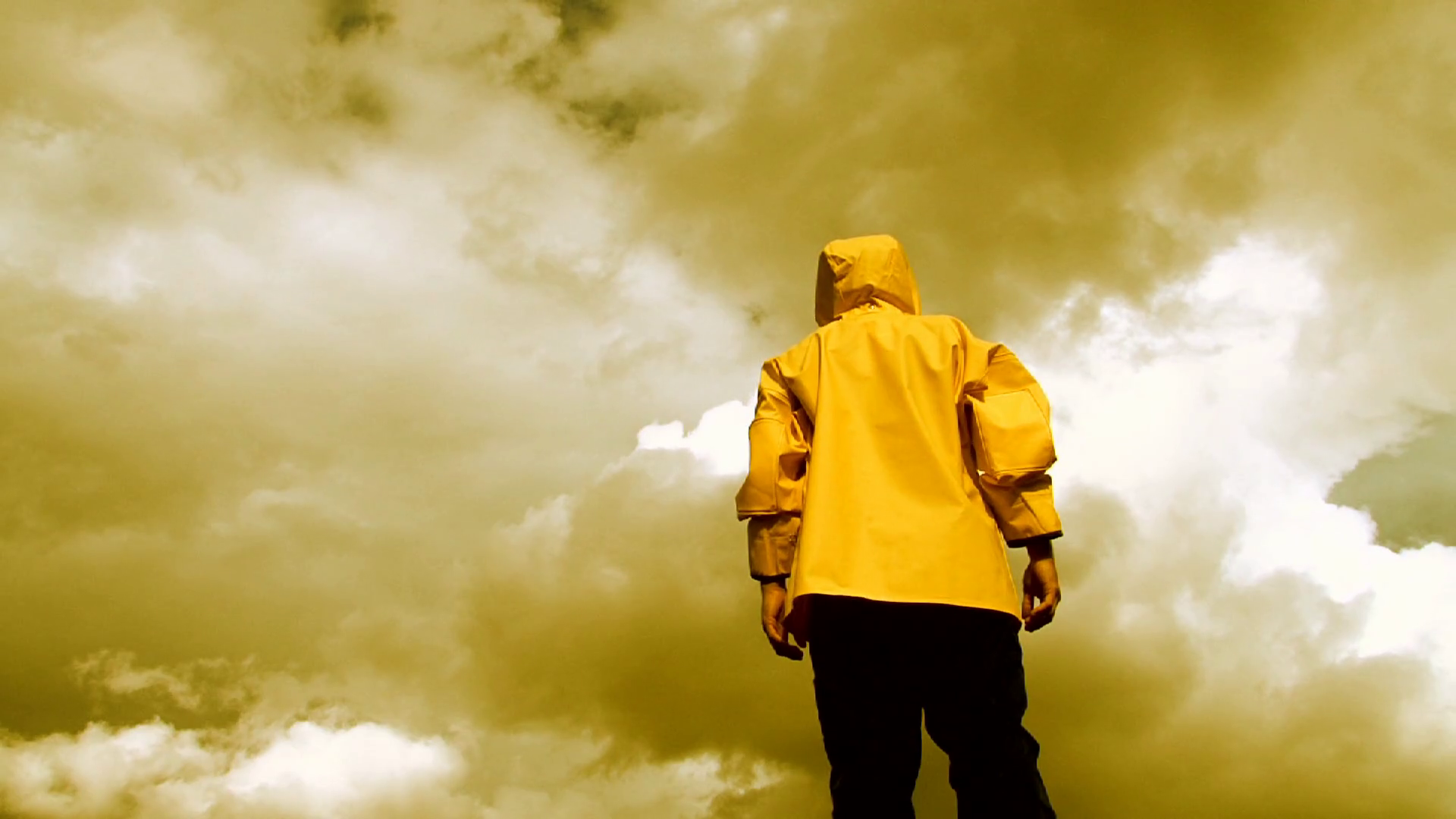 Man Overlooking Apocalyptic Sky Stock Footage SBV-337380761 - Storyblocks