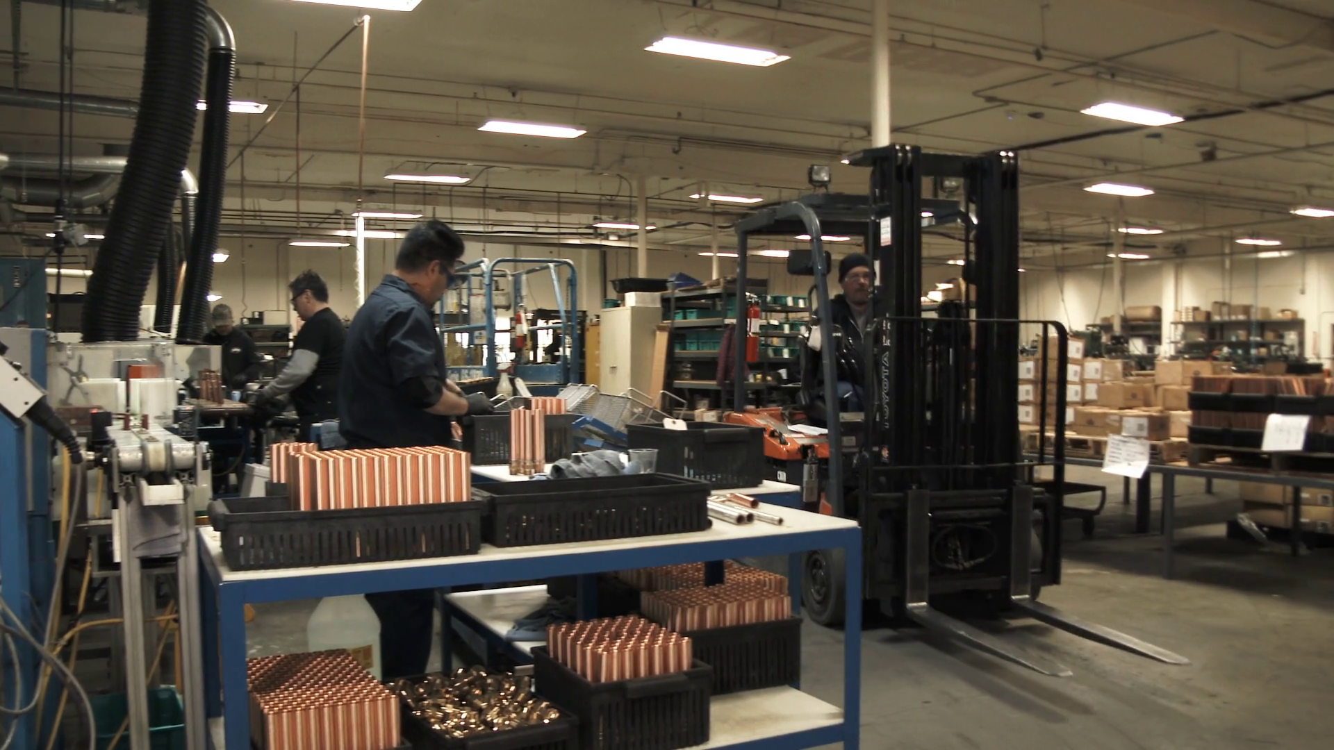 People Working In Manufacturing Plant Stock Video Footage - Storyblocks