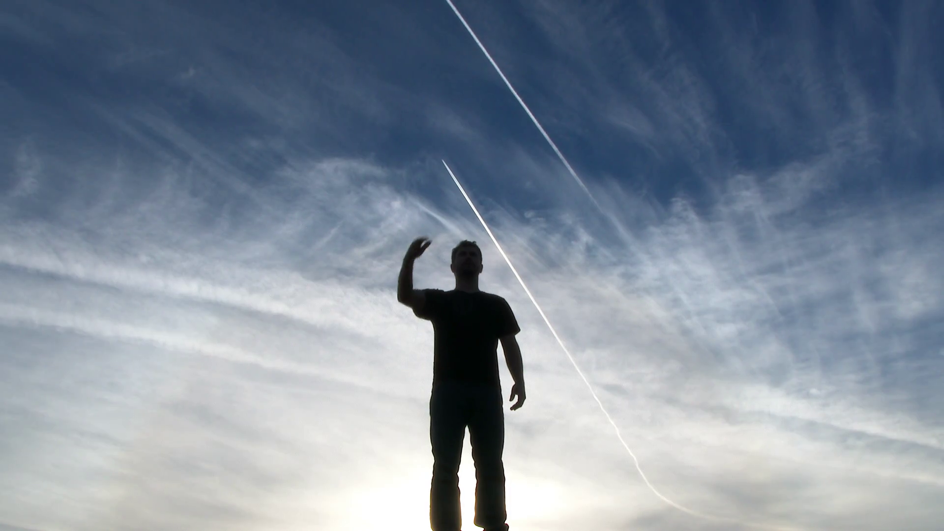 Person Saluting To Sky Stock Footage SBV-326587398 - Storyblocks