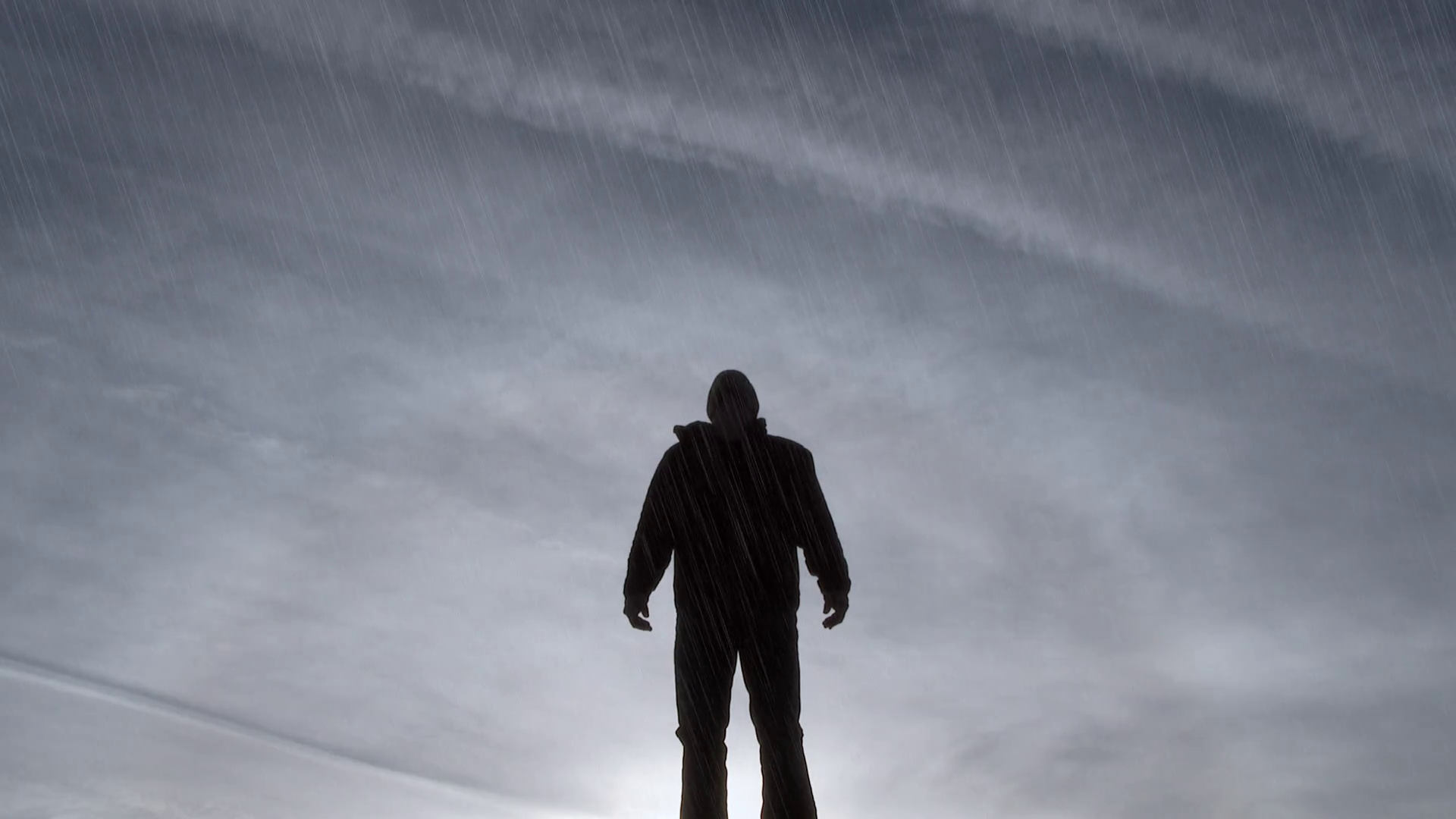 Person Standing Outside Happy Is Raining Stock Footage SBV-326907561 ...